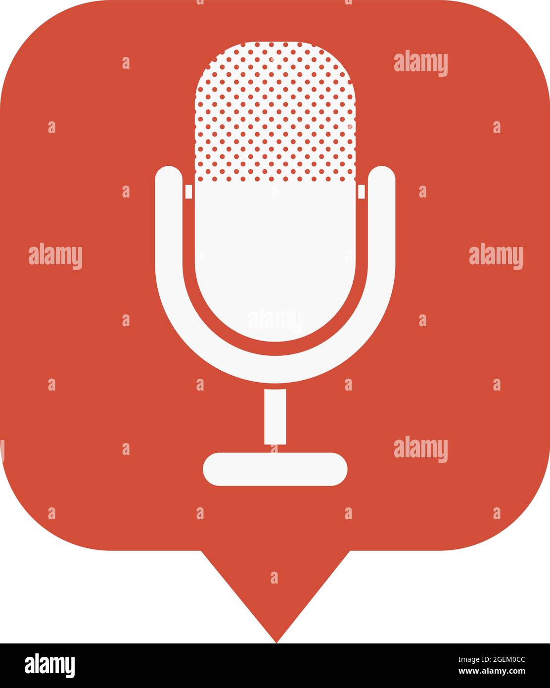 microphone shape design Stock Vector Image & Art - Alamy