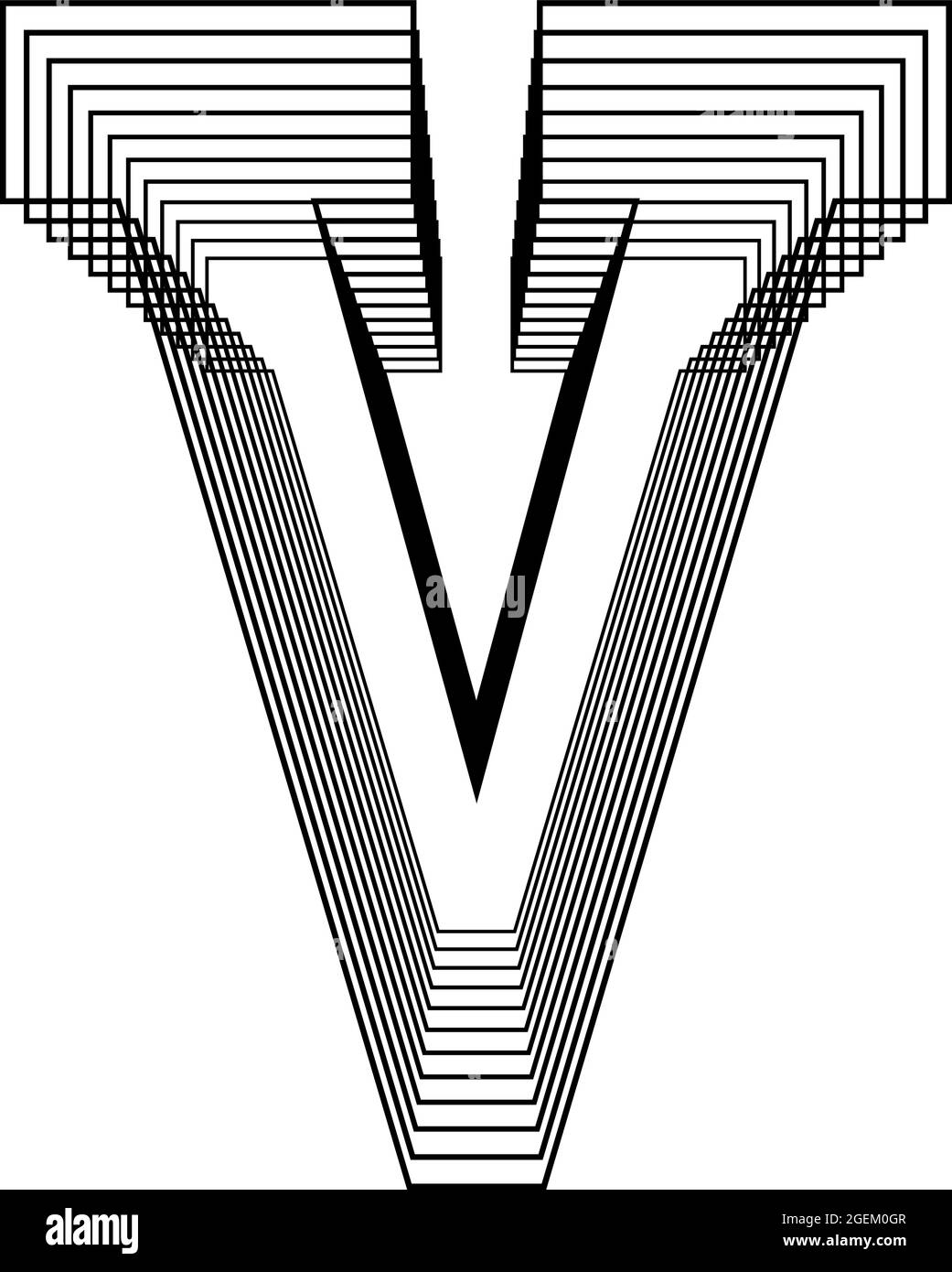 Cool Letter V