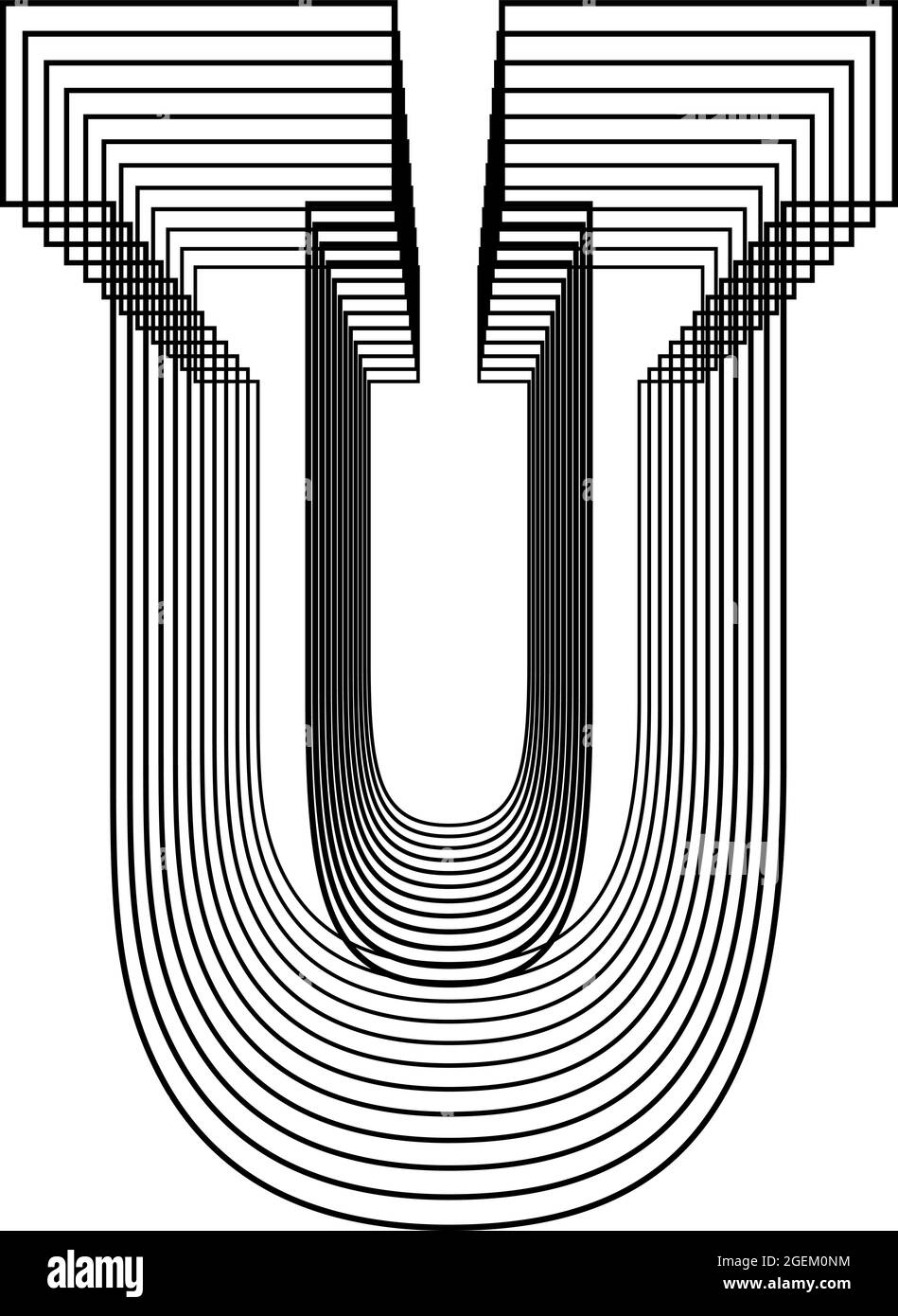 U letter clipart hi-res stock photography and images - Alamy