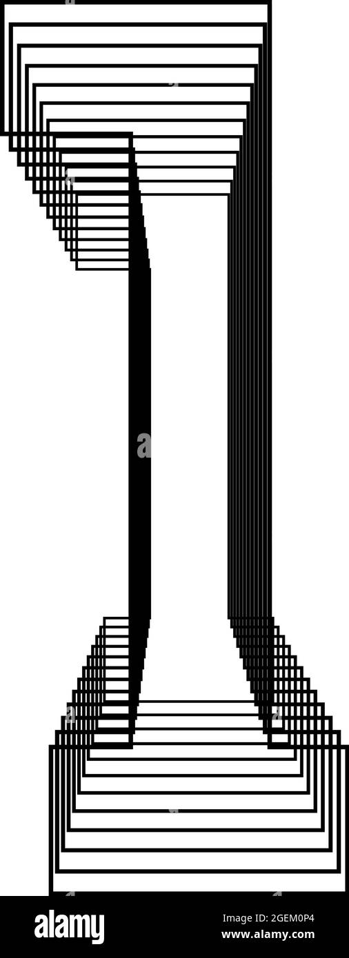 Number 1 Line Logo Icon Design - Vector Illustration Stock Vector Image ...