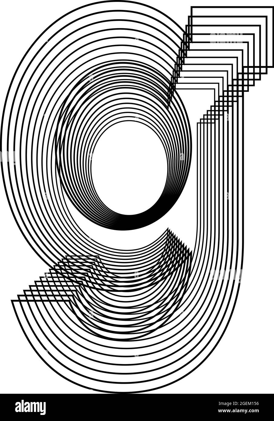 Letter g drawing Stock Vector Images - Alamy