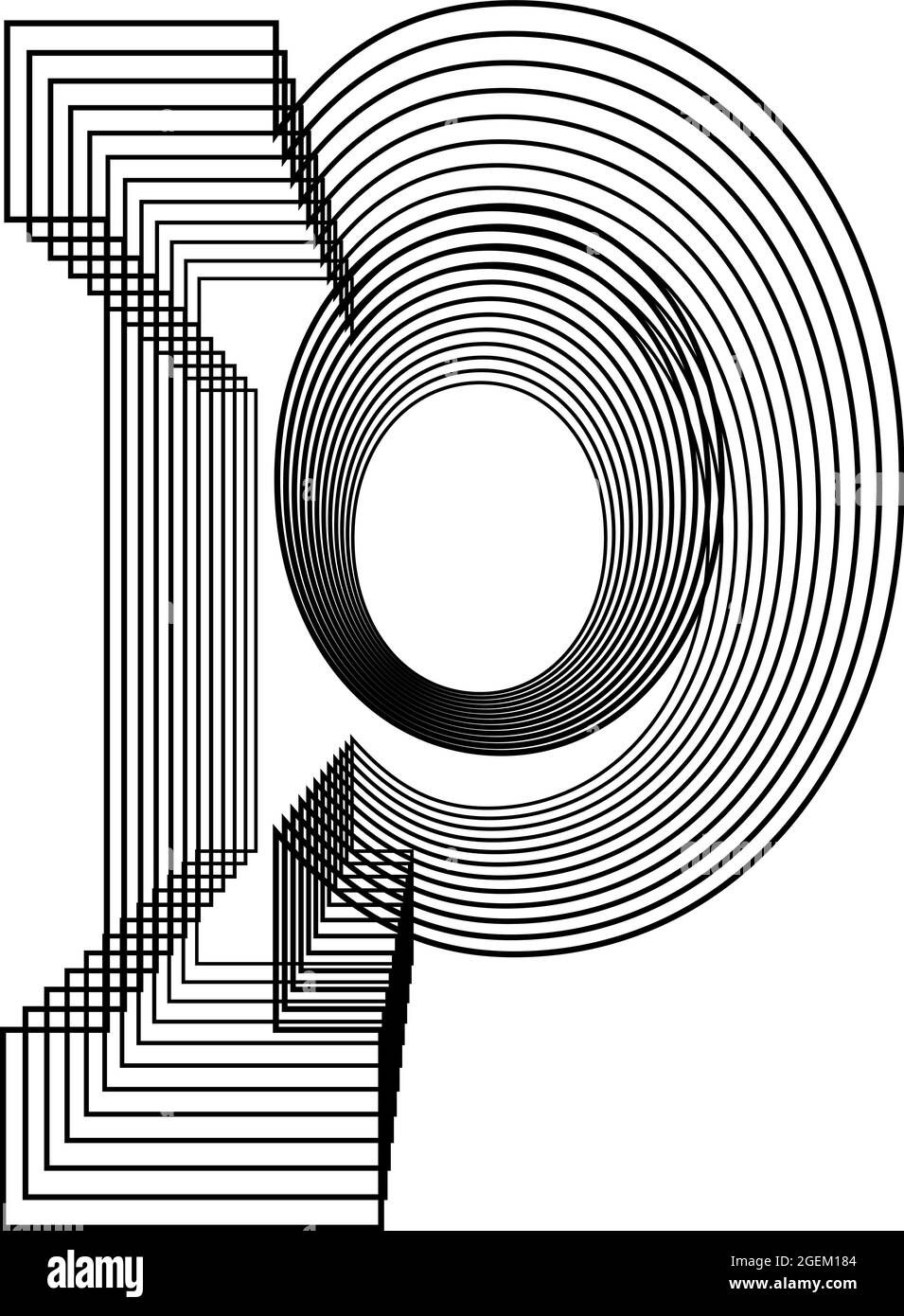 The p line Stock Vector Images - Alamy