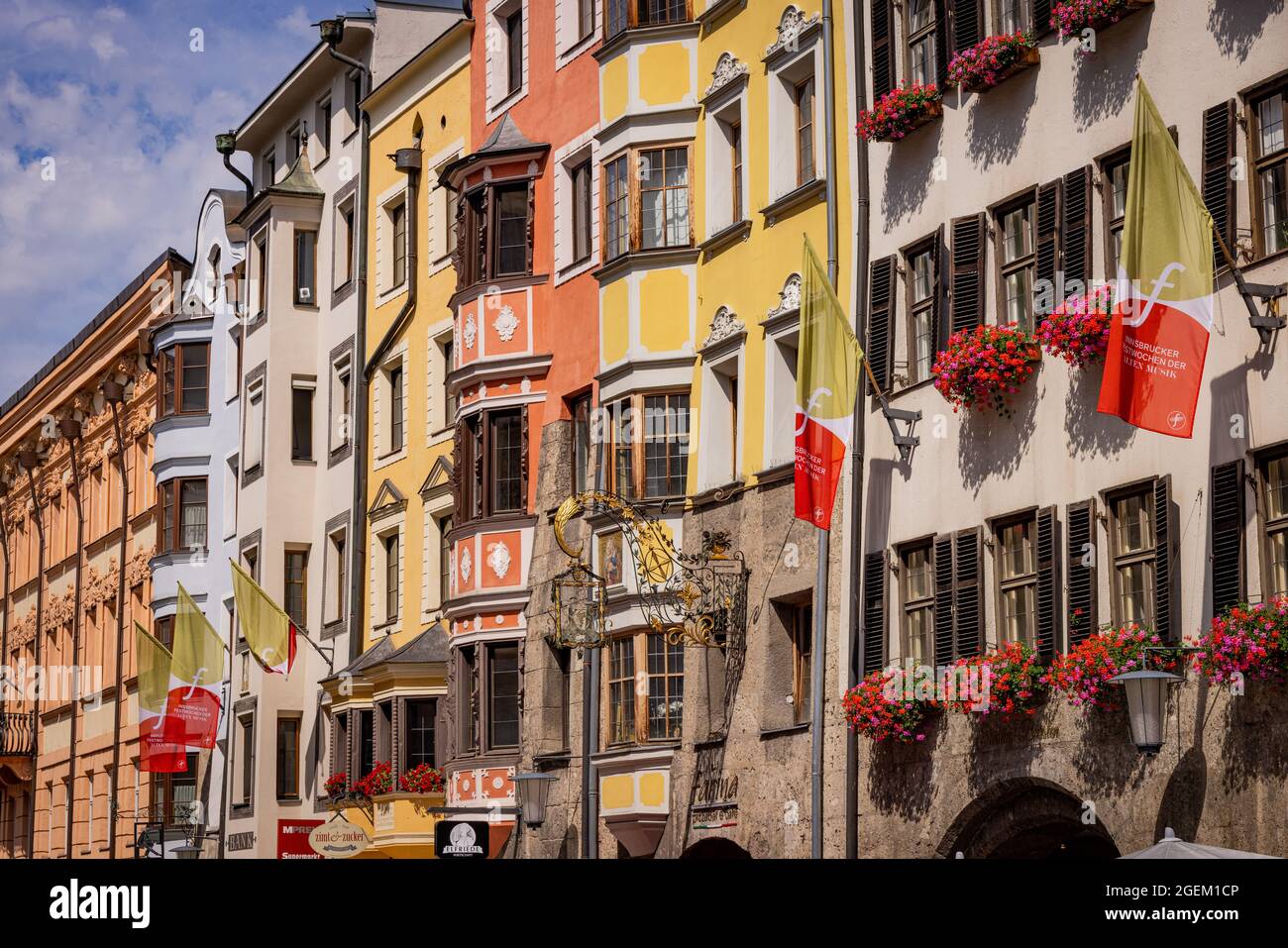 Historic buildings in the old town district of Innsbruck - INNSBRUCK ...