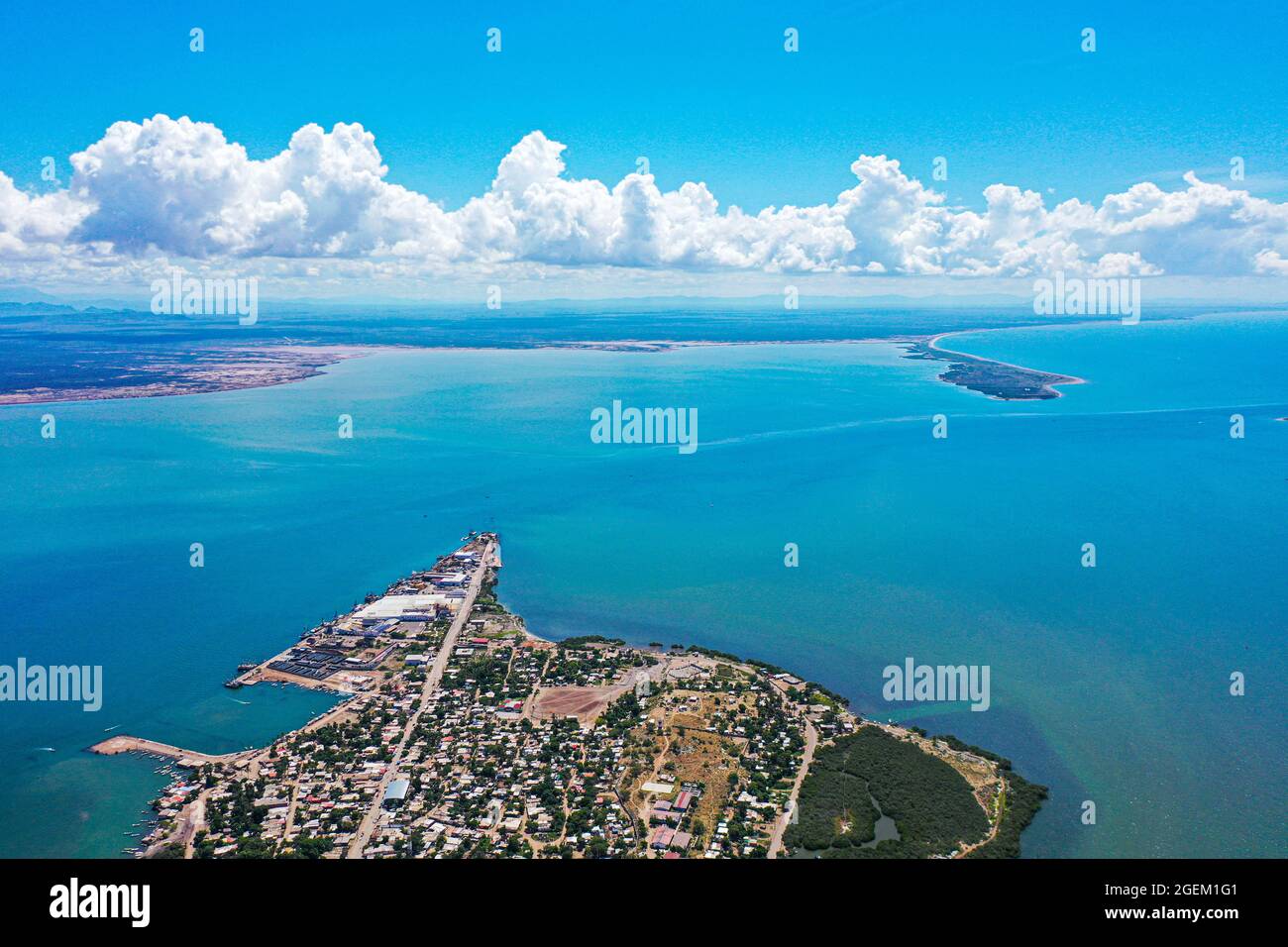 Yavaros port, Yavaros bay in the municipality of Huatabampo, Sonora ...