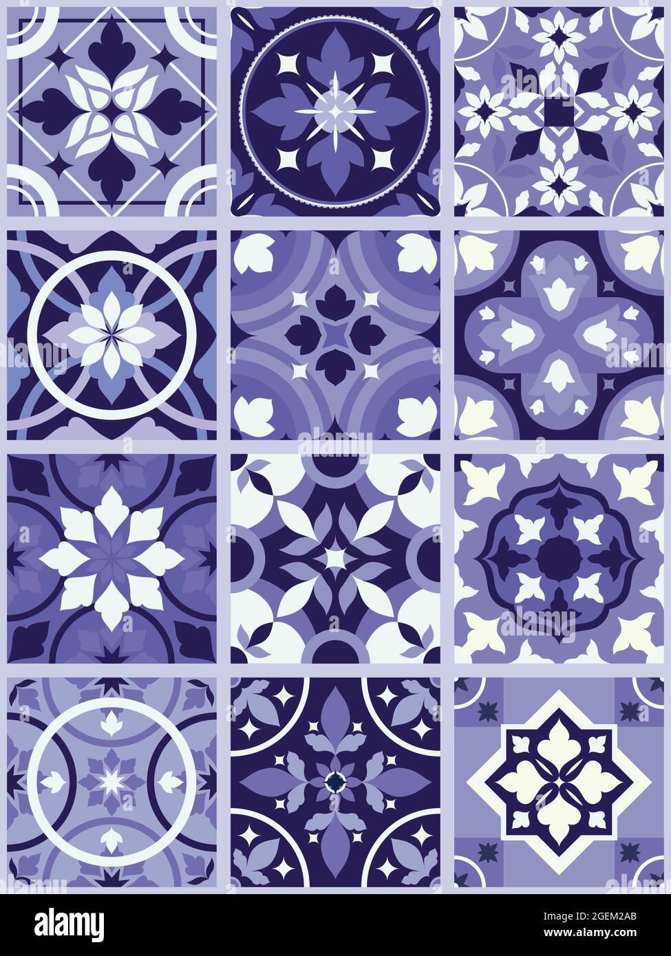 purple vintage tiles Stock Vector Image & Art - Alamy