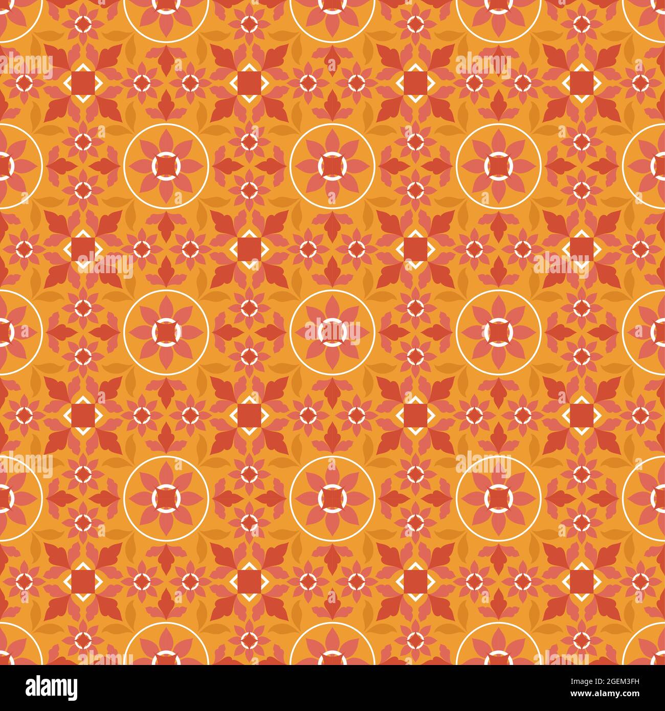 pretty orange tiles Stock Vector Image & Art - Alamy