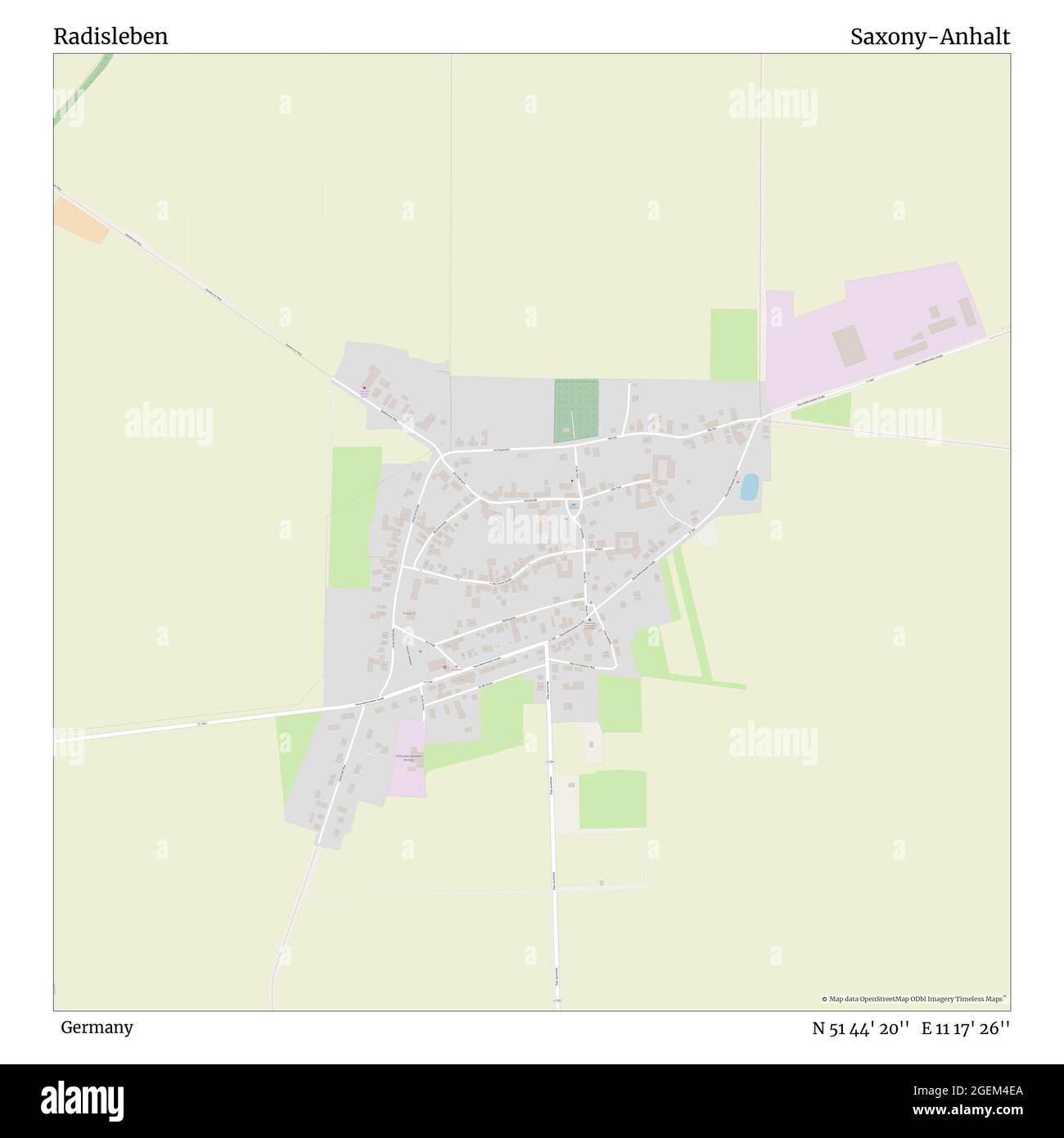 Radisleben, Germany, Saxony-Anhalt, N 51 44' 20'', E 11 17' 26'', map ...