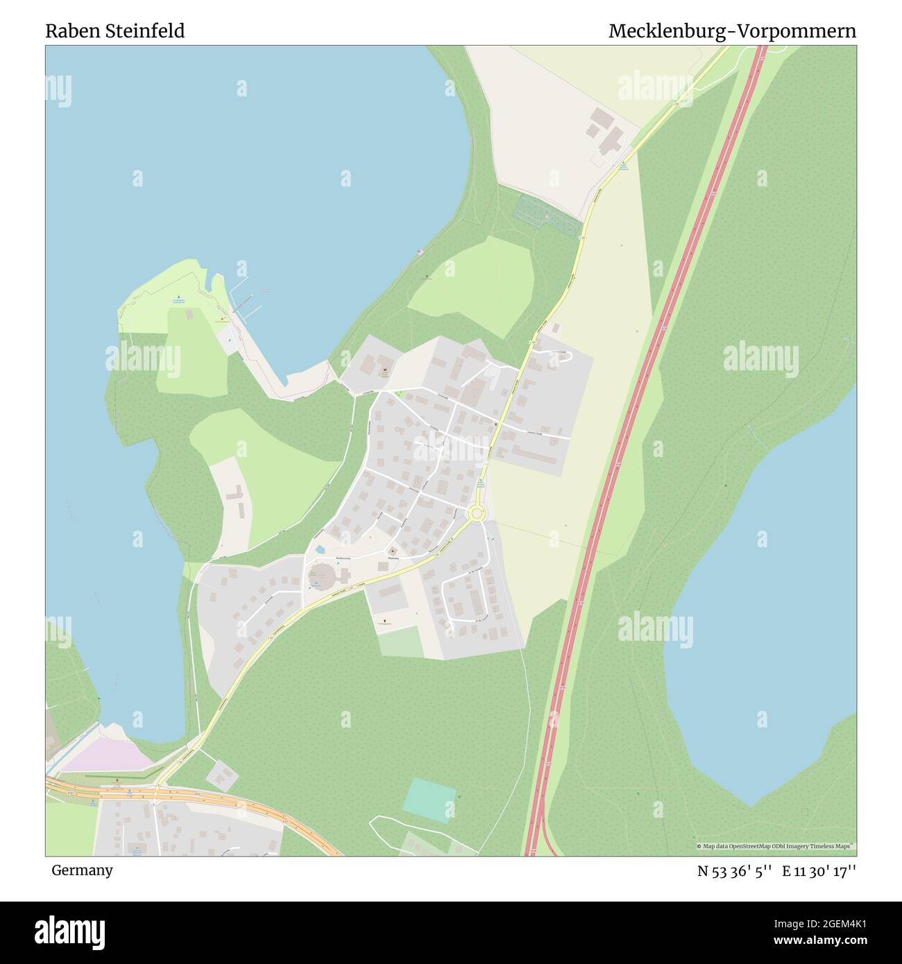 Raben Steinfeld, Germany, Mecklenburg-Vorpommern, N 53 36' 5'', E 11 30 ...