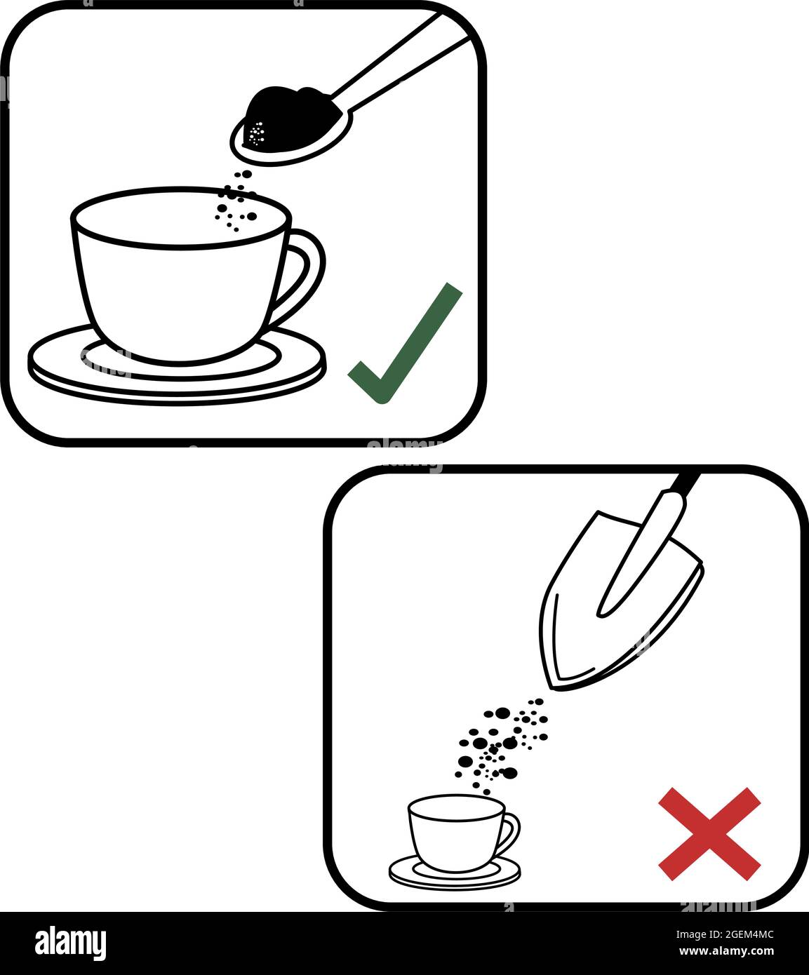 how to serving a coffee Stock Vector Image & Art - Alamy