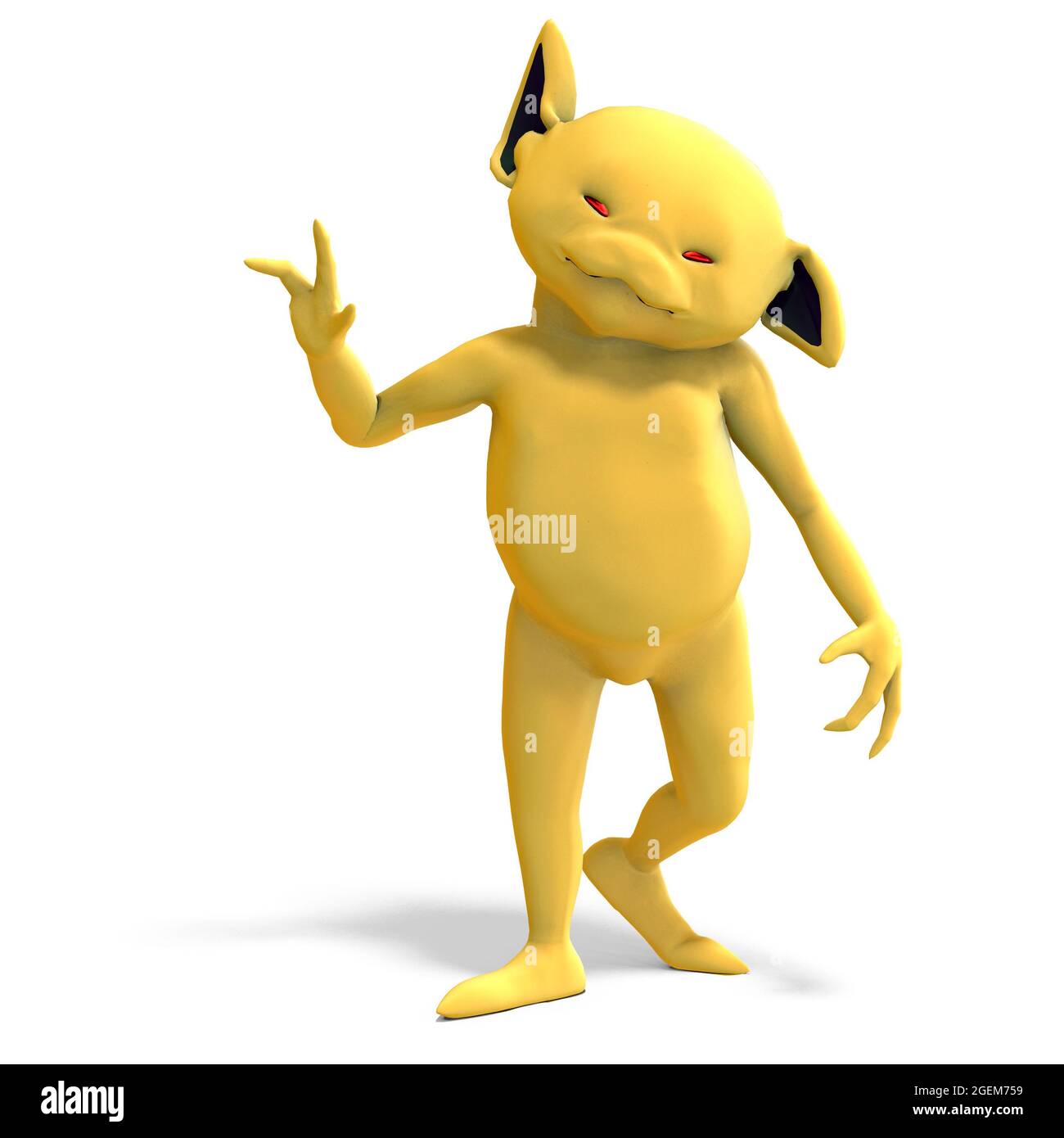 3d-illustration of an isolated fantasy goblin creature Stock Photo - Alamy