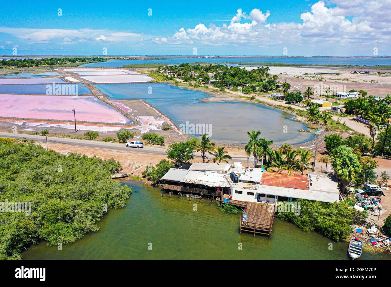 Yavaros port, Yavaros bay in the municipality of Huatabampo, Sonora ...