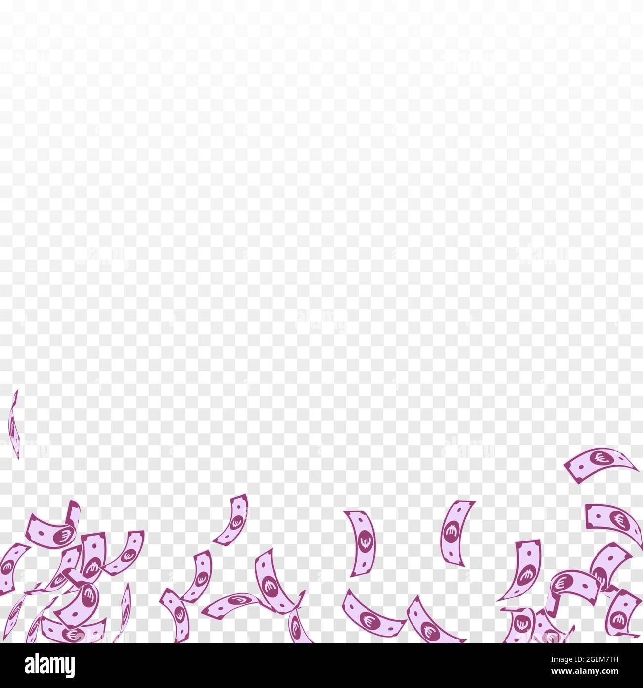 Euro notes transparent background Stock Vector Images - Alamy