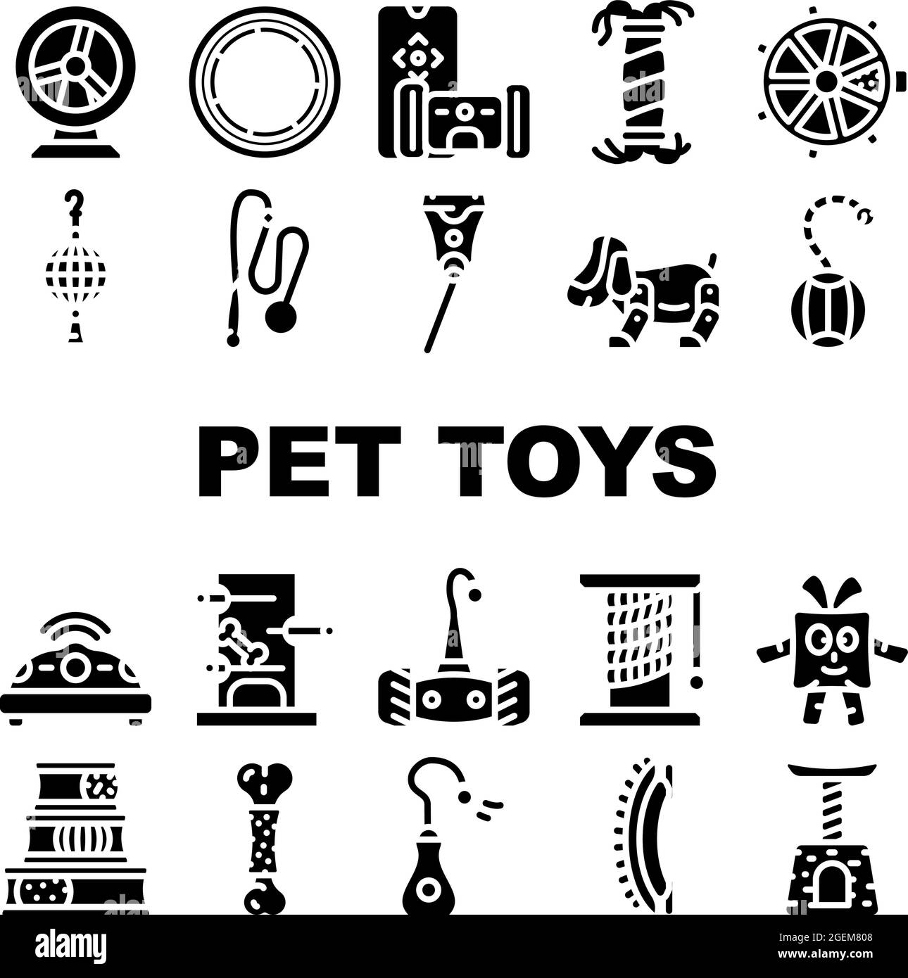 Puppy dog playing toys Black and White Stock Photos & Images - Alamy