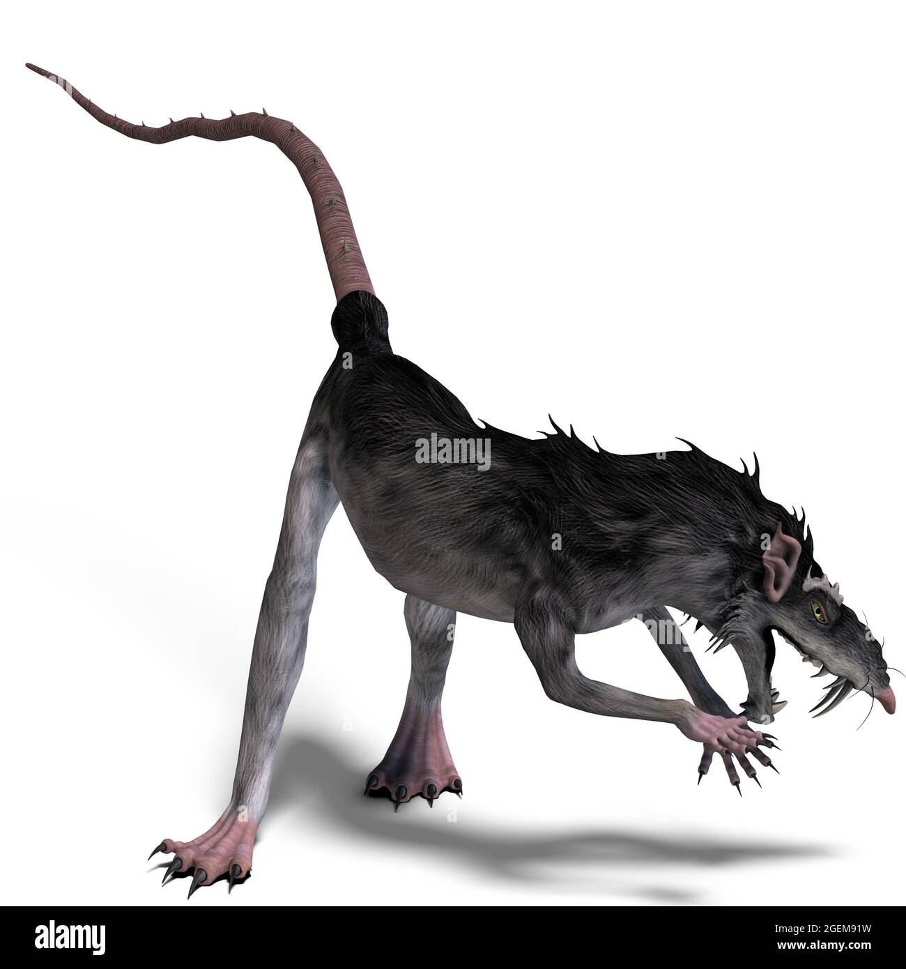 3d-illustration of an isolated giant monster rat creature Stock Photo ...