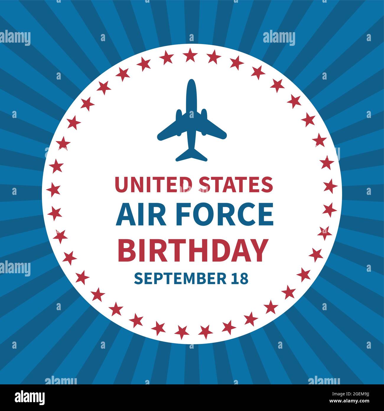 US Air Force day typography poster. Holiday in USA celebrated on ...