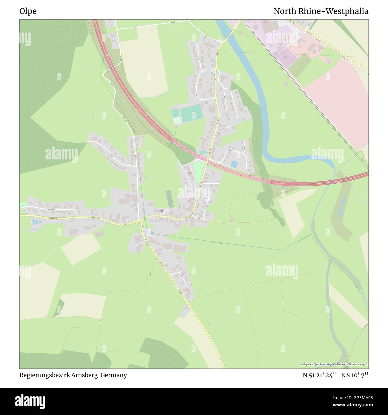 Olpe map hi-res stock photography and images - Alamy