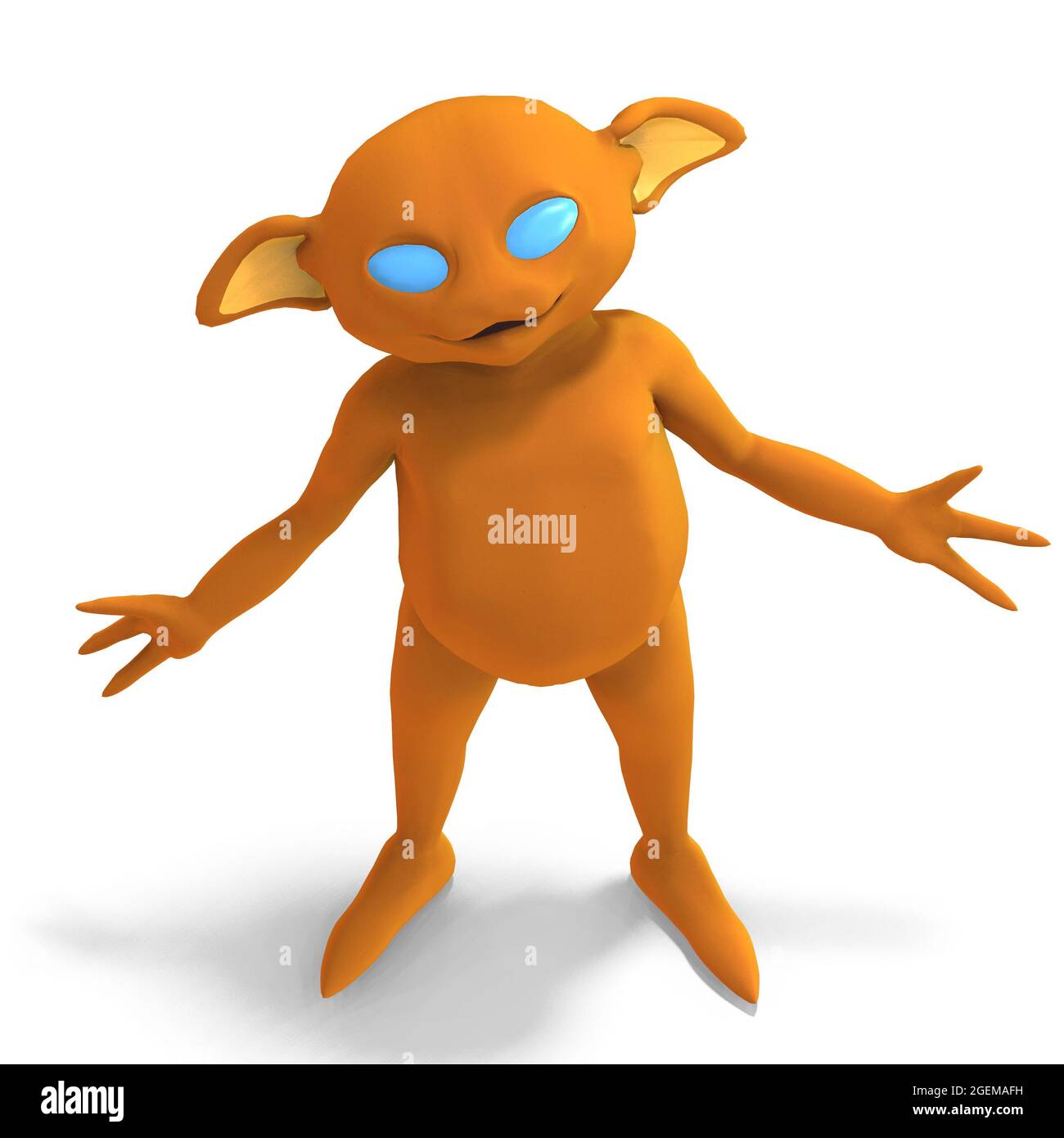 3d-illustration of an isolated fantasy goblin creature Stock Photo - Alamy