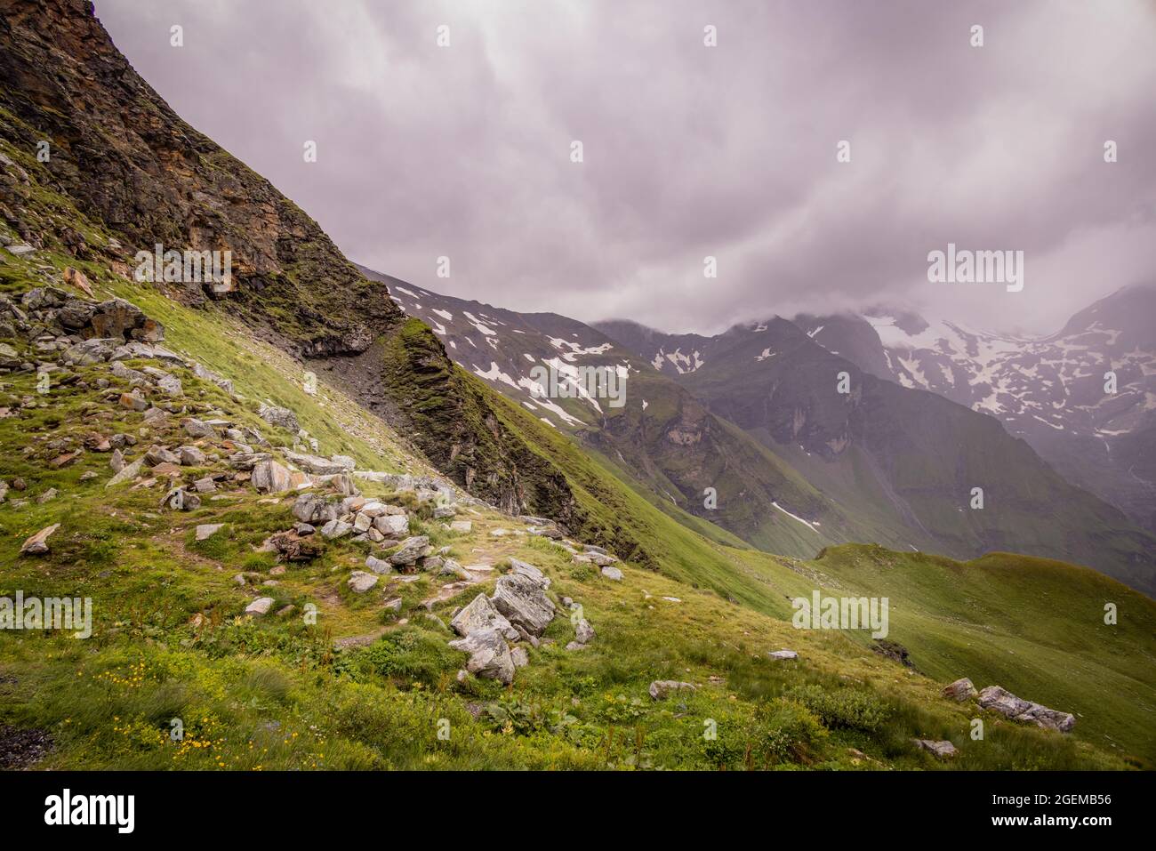 Amazing scenery and typical landscape in Austria - the Austrian Alps ...