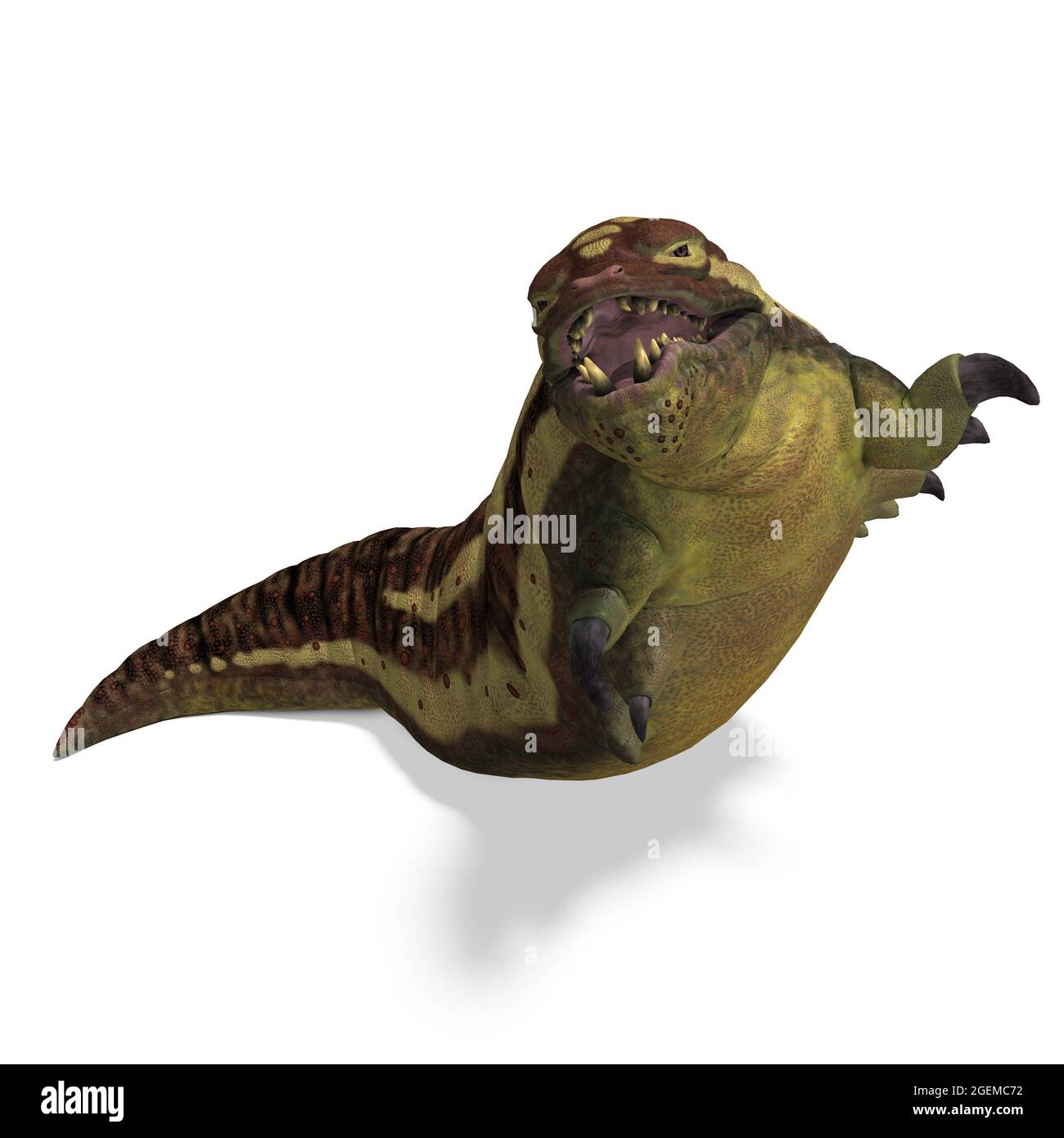 3D-illustration of a extinct dinosaur worm. isolated rendering object ...