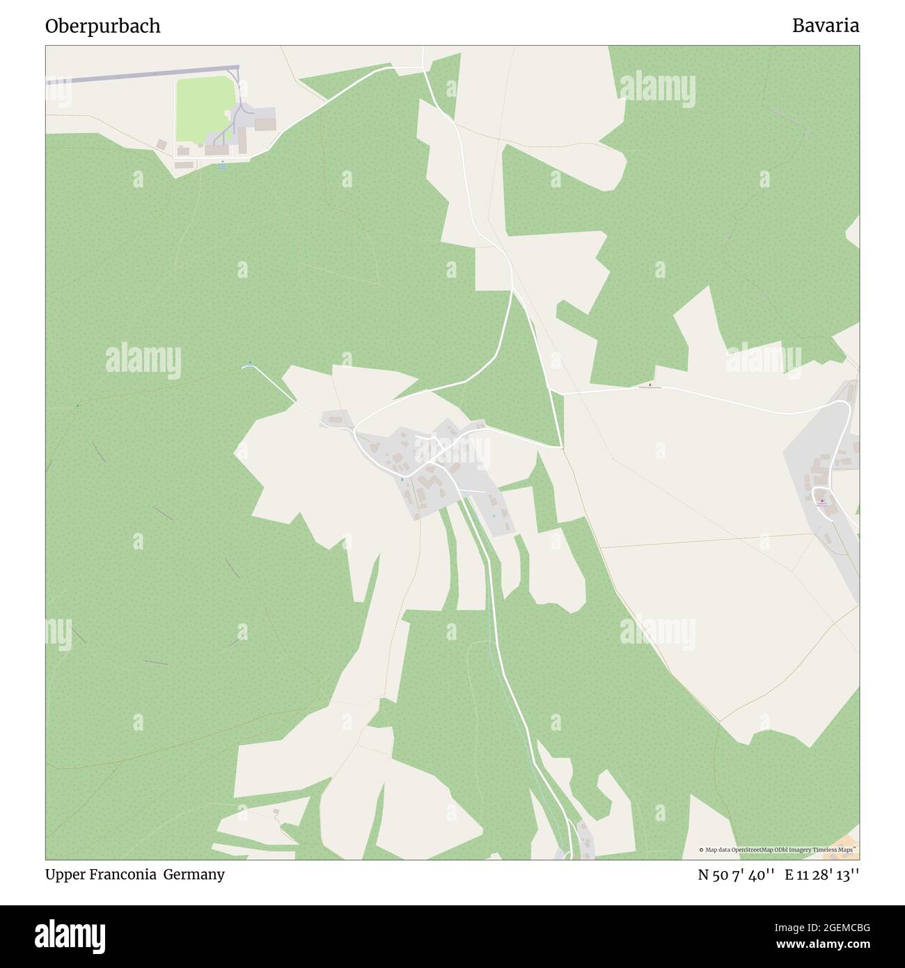 Oberpurbach, Upper Franconia, Germany, Bavaria, N 50 7' 40'', E 11 28 ...