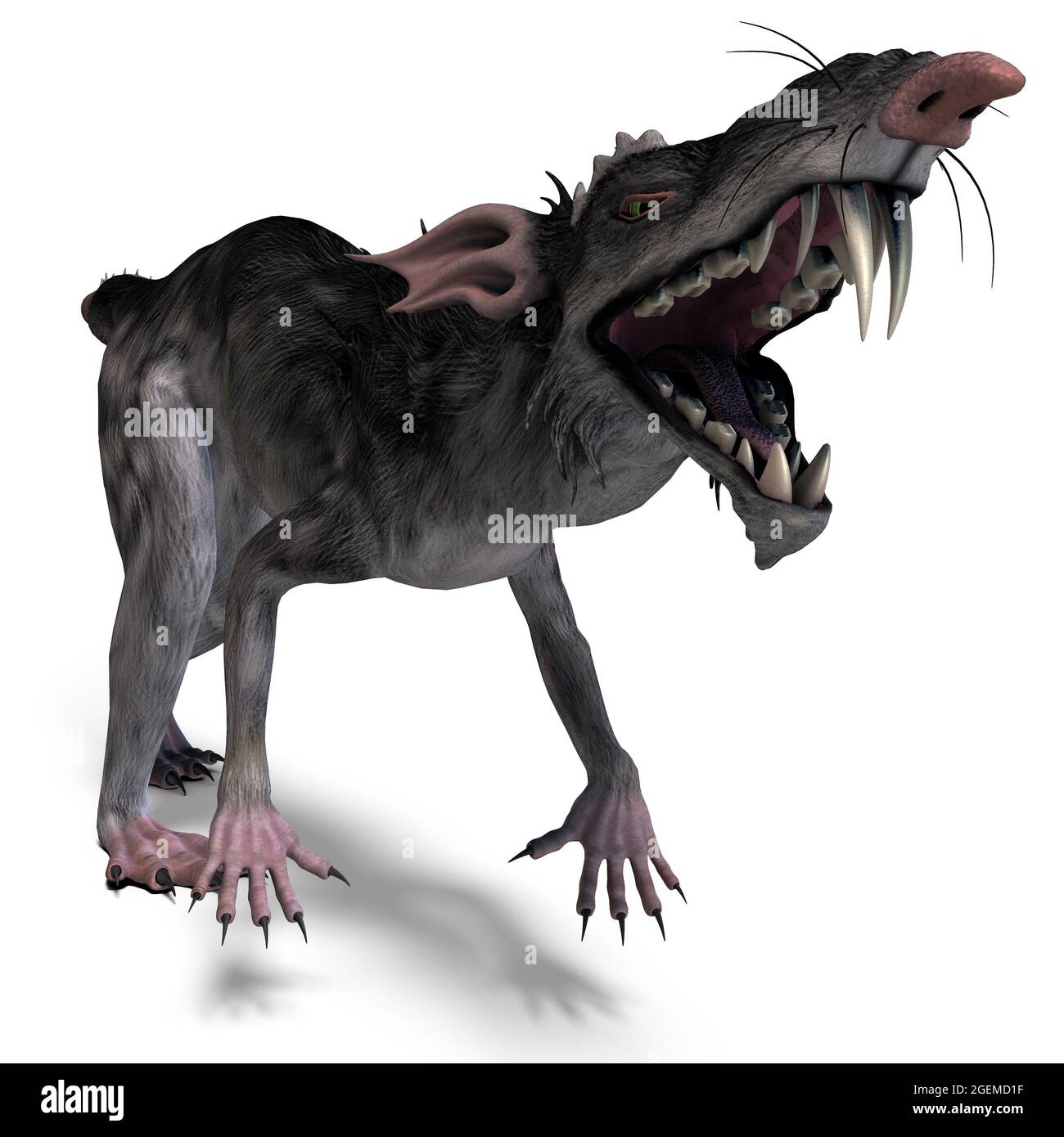 3d-illustration of an isolated giant monster rat creature Stock Photo ...