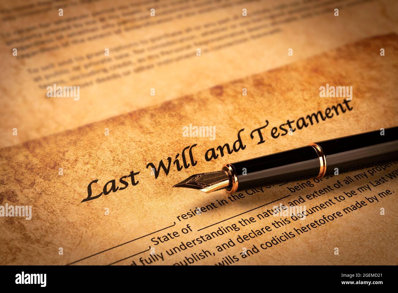 Last will and testament vintage hi-res stock photography and images - Alamy