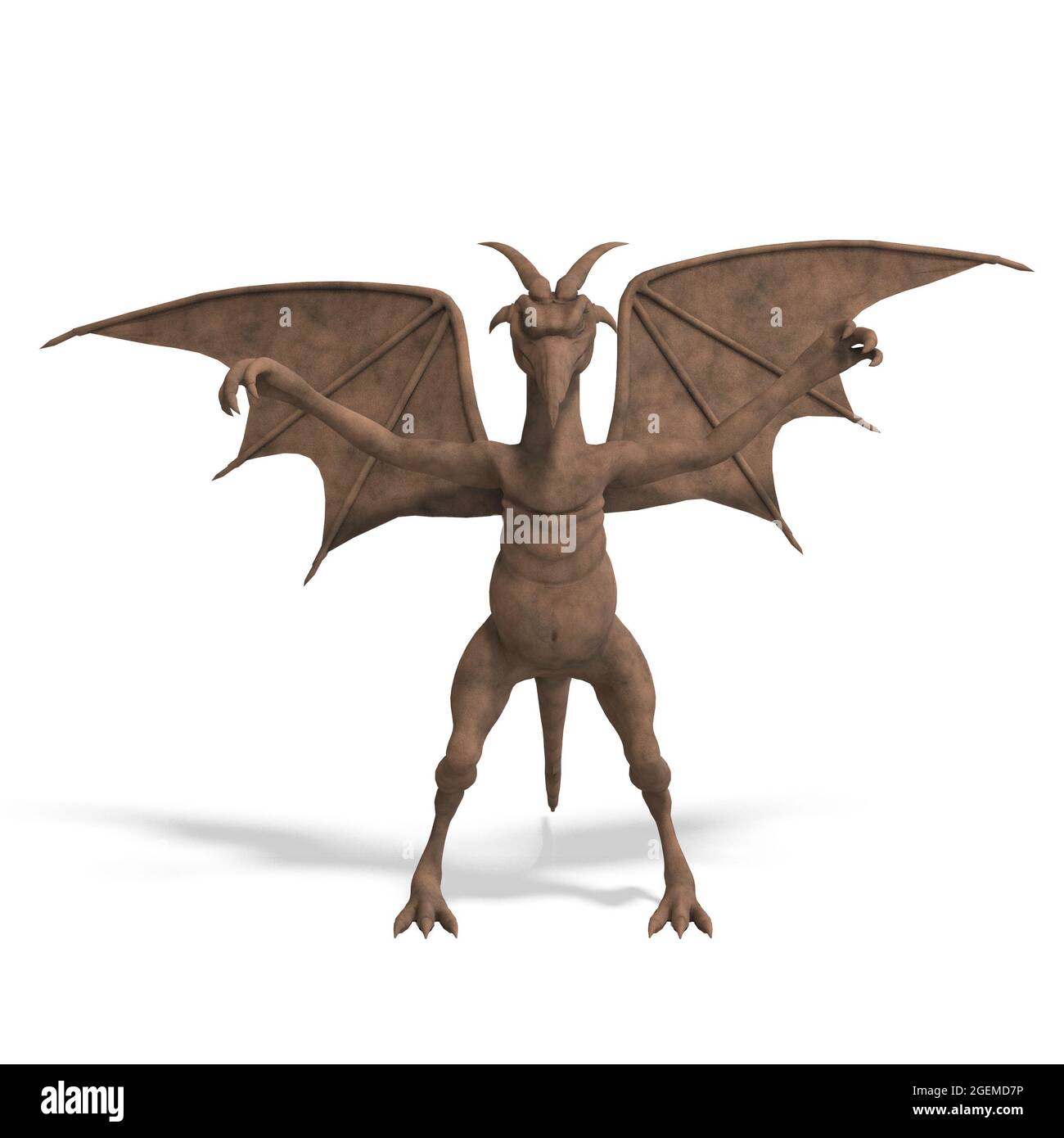 3d-illustration of an isolated mystical fantasy gargoyle Stock Photo ...