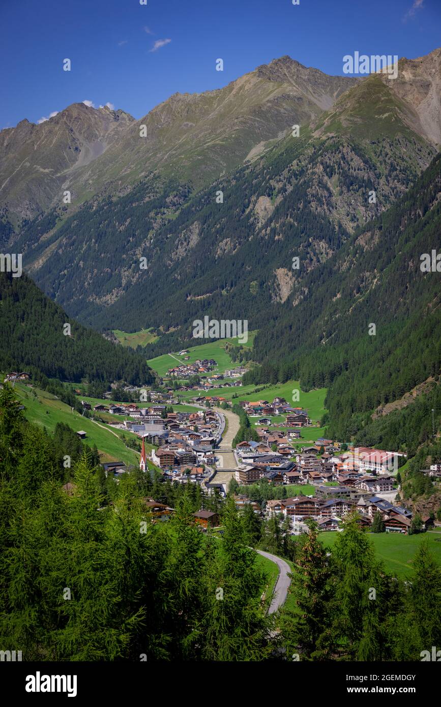 Famous village of soelden in austria hi-res stock photography and ...
