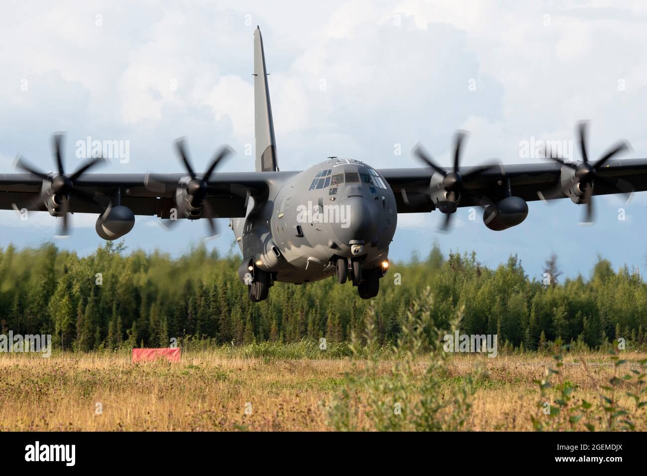 An Alaska Air National Guard HC-130J Combat King II operated by aircrew ...