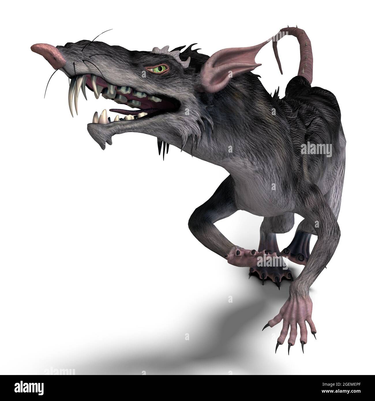 3d-illustration of an isolated giant monster rat creature Stock Photo ...