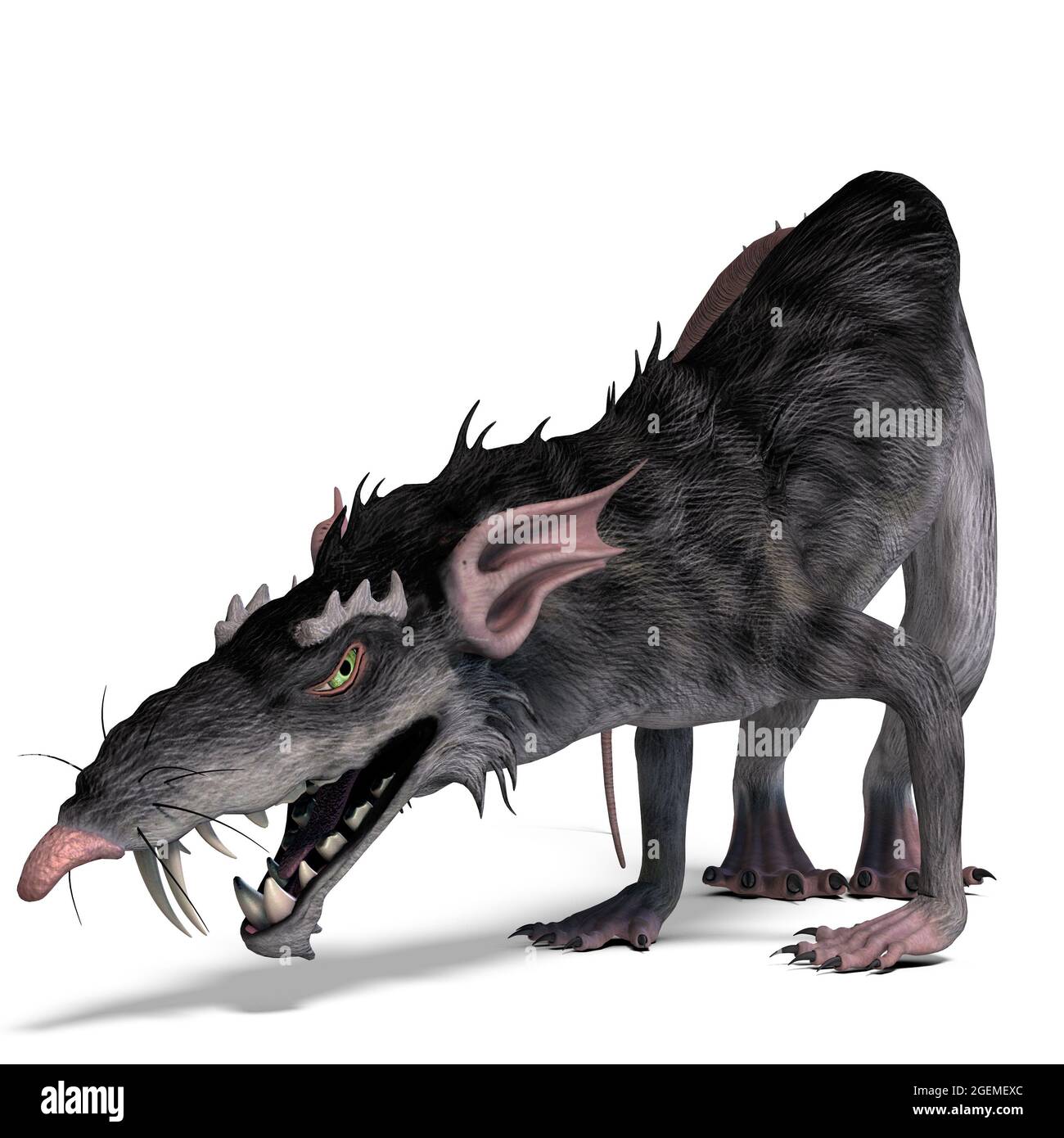 3d-illustration of an isolated giant monster rat creature Stock Photo ...