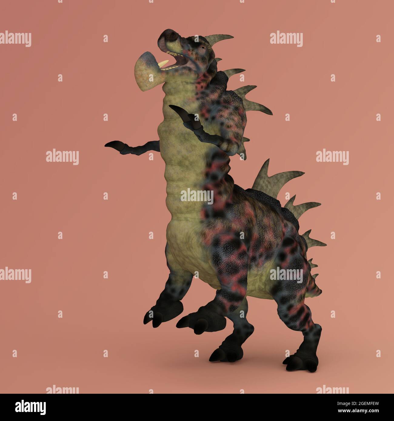 3d-illustration of an dinosaur centipede fantasy creature Stock Photo ...