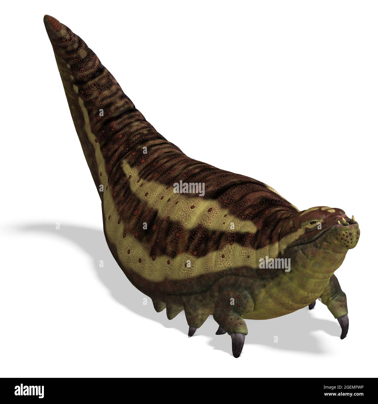 3D-illustration of a extinct dinosaur worm. isolated rendering object ...