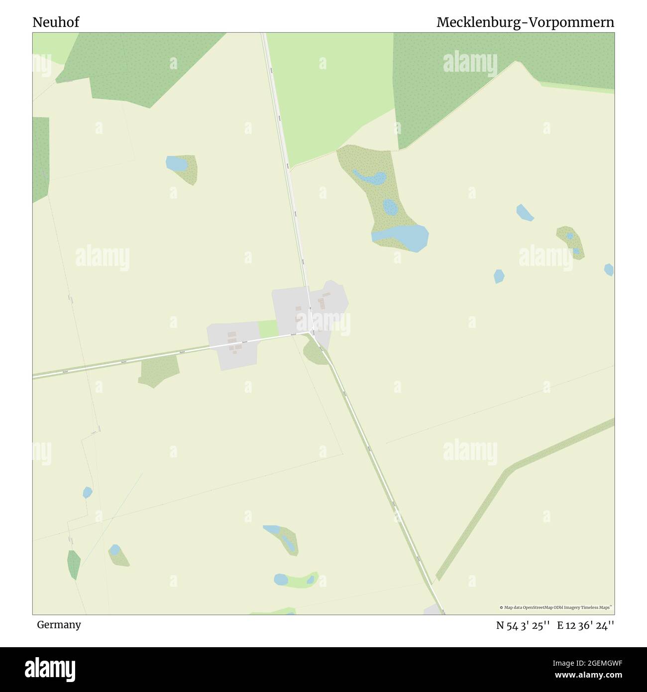 Neuhof, Germany, Mecklenburg-Vorpommern, N 54 3' 25'', E 12 36' 24 ...