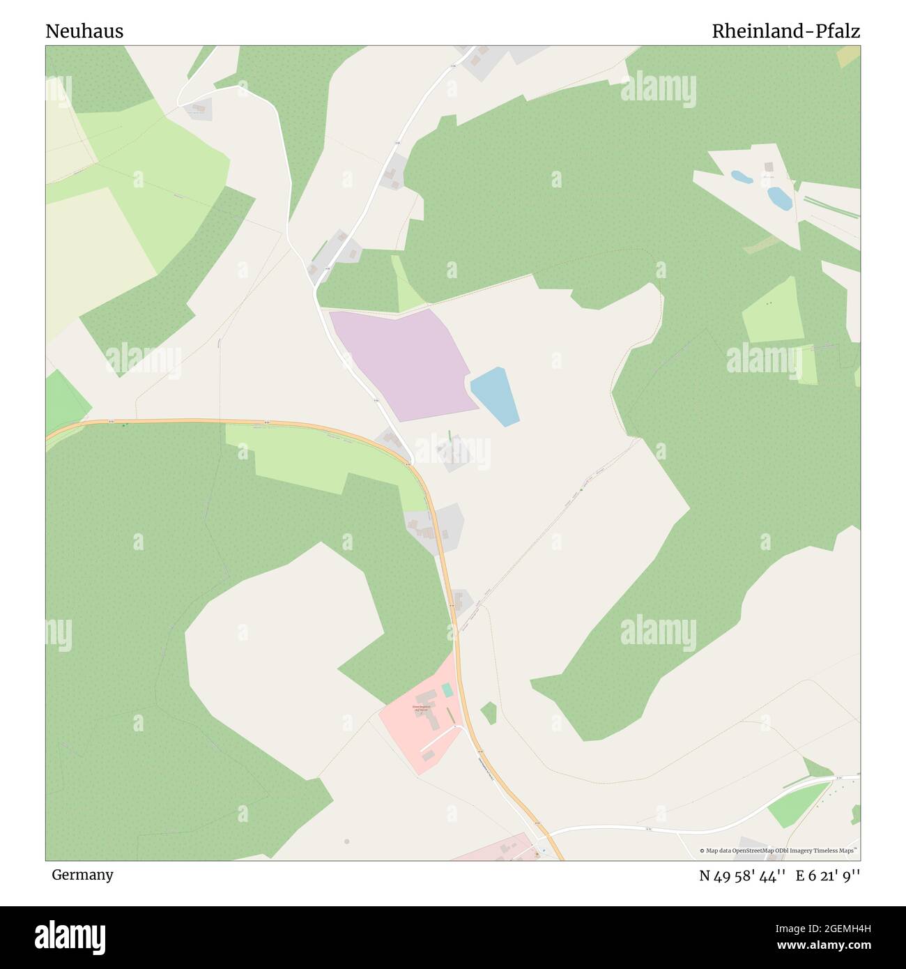 Neuhaus, Germany, Rheinland-Pfalz, N 49 58' 44'', E 6 21' 9'', map ...
