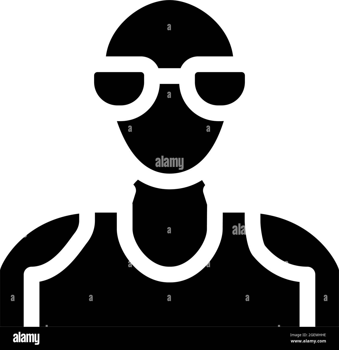 invisible fantasy character glyph icon vector illustration Stock Vector ...