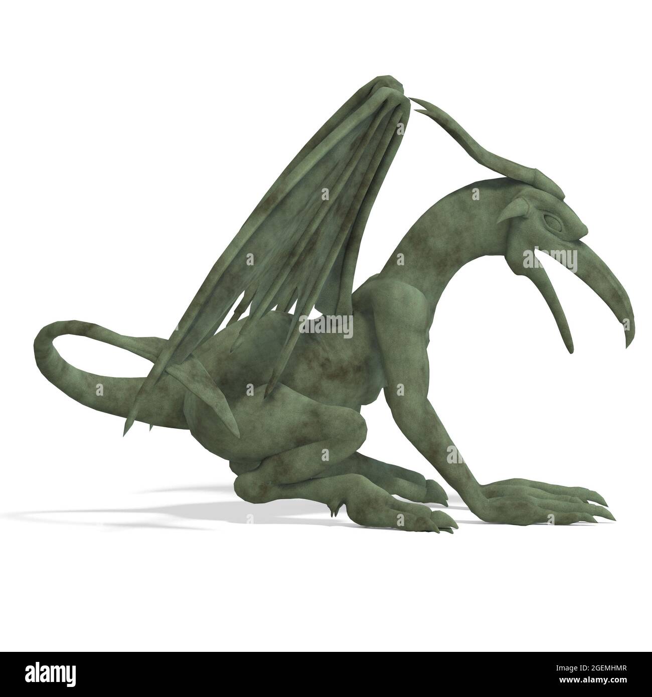 3d-illustration of an isolated mystical fantasy gargoyle Stock Photo ...