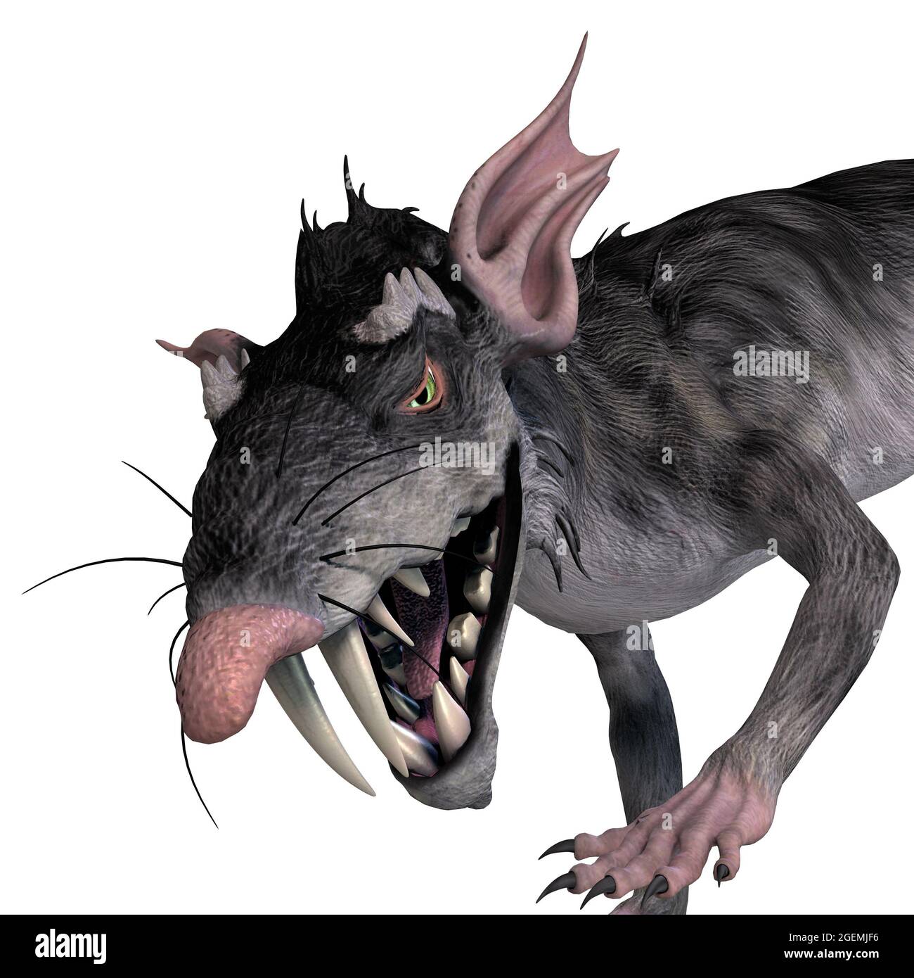 3d-illustration of an isolated giant monster rat creature Stock Photo ...