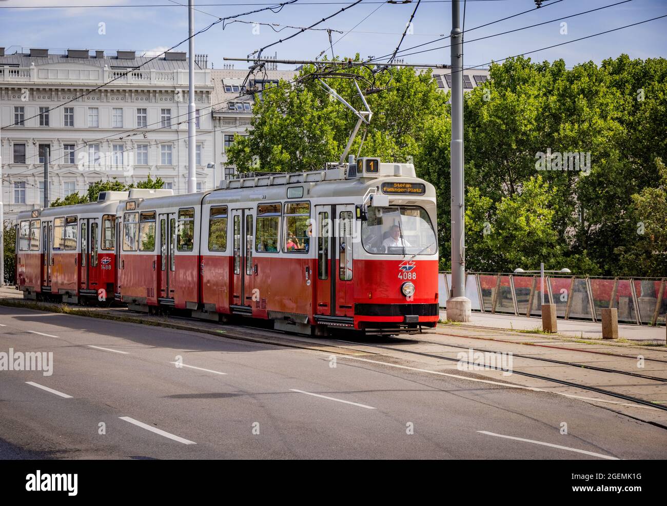 The legendary tram in the streets of Vienna - VIENNA, AUSTRIA, EUROPE ...