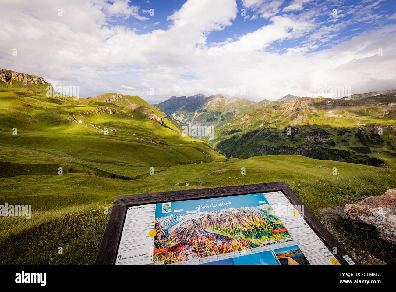 Map of the surroundings at the Grossglockner High Alpine Road in ...