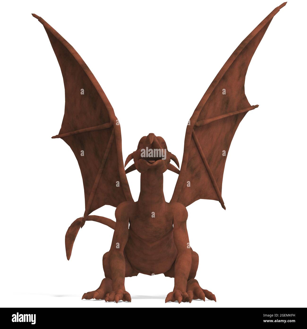 3d-illustration of an isolated mystical fantasy gargoyle Stock Photo ...
