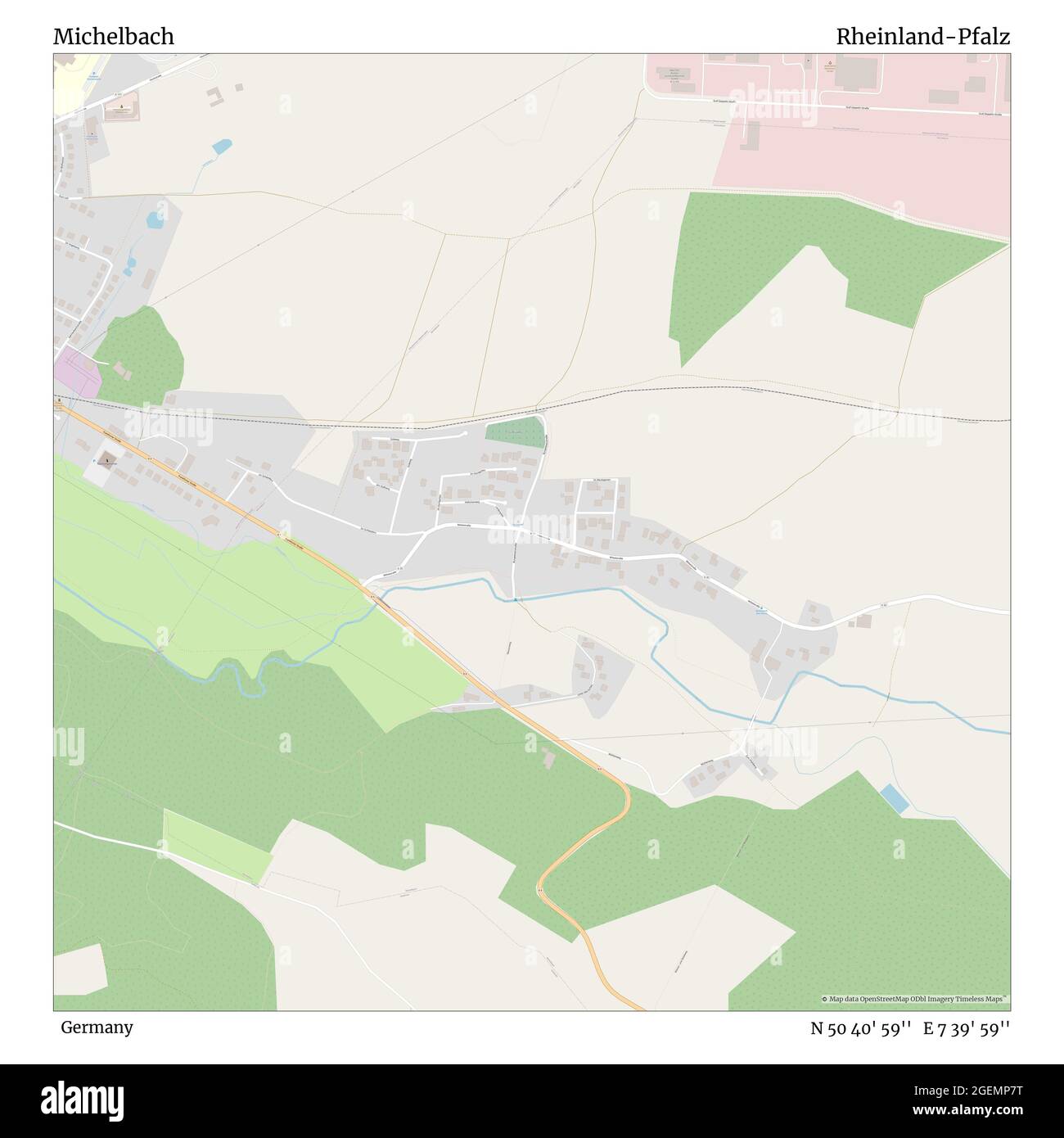 Michelbach, Germany, Rheinland-Pfalz, N 50 40' 59'', E 7 39' 59'', map ...