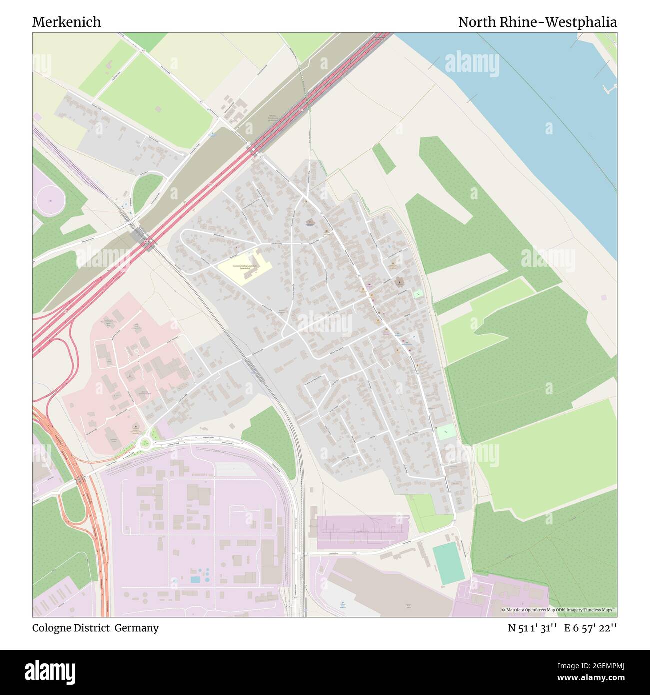 Merkenich, Cologne District, Germany, North Rhine-Westphalia, N 51 1 ...