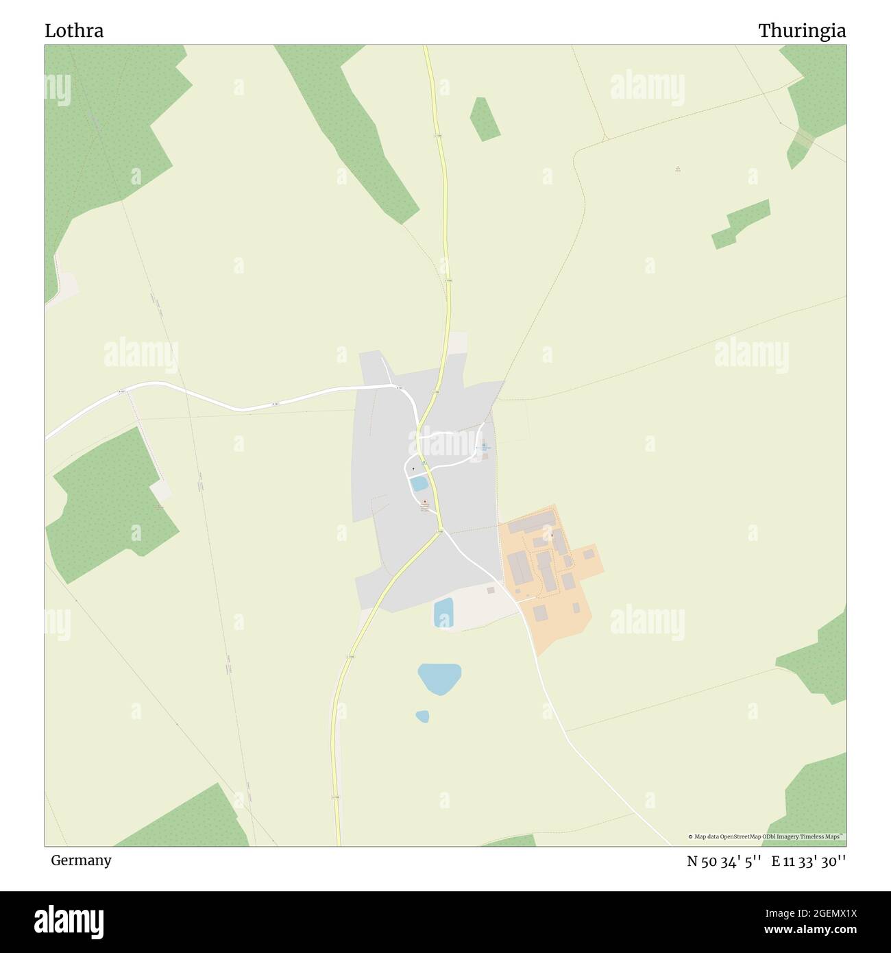 Lothra, Germany, Thuringia, N 50 34' 5'', E 11 33' 30'', map, Timeless ...