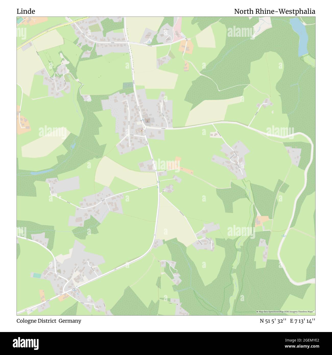 Linde, Cologne District, Germany, North Rhine-Westphalia, N 51 5' 32 ...