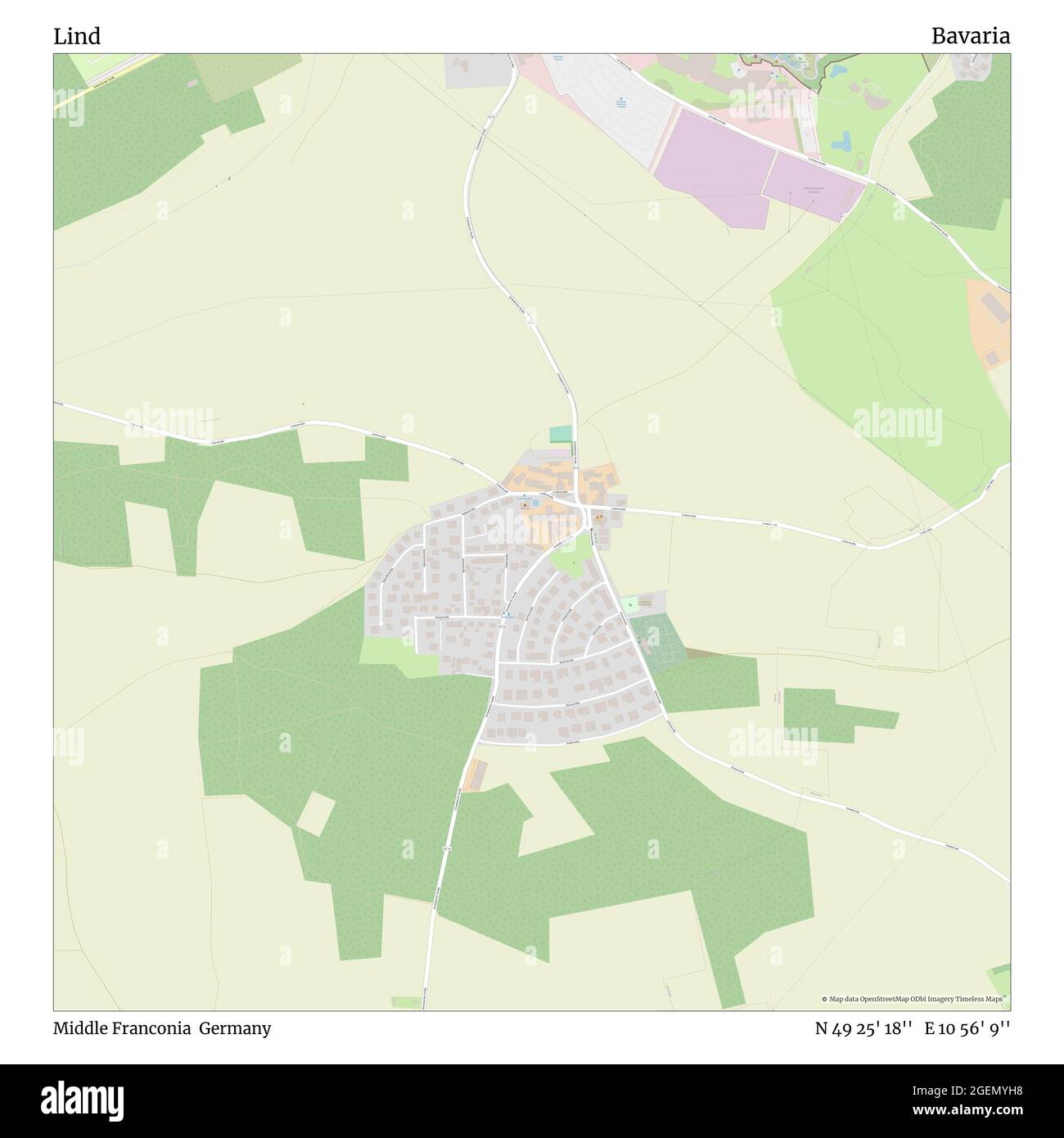Map of lind hi-res stock photography and images - Alamy