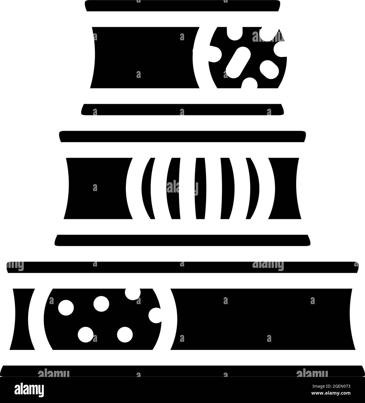 balls playing pet toy glyph icon vector illustration Stock Vector Image ...