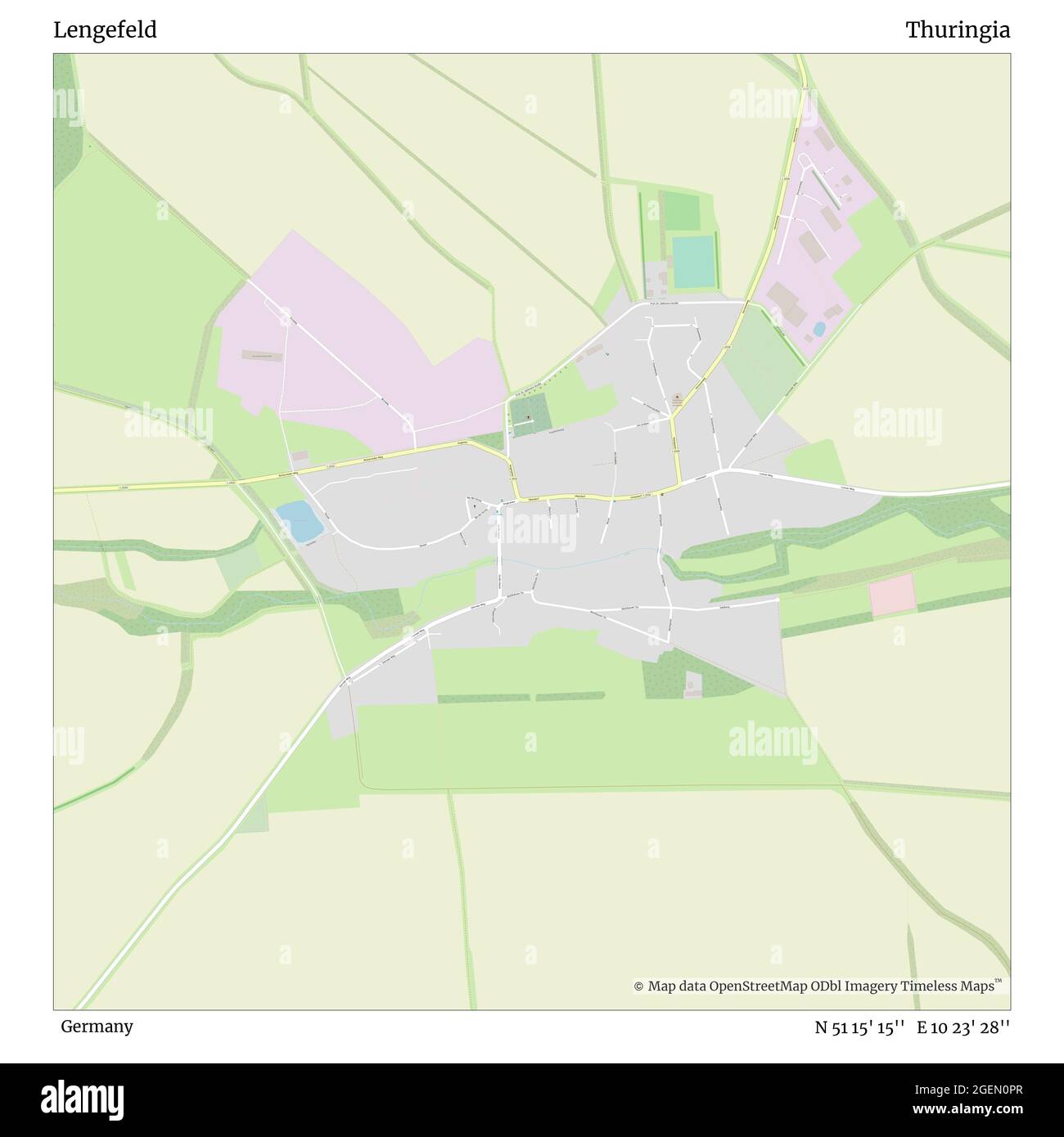 Lengefeld, Germany, Thuringia, N 51 15' 15'', E 10 23' 28'', map ...