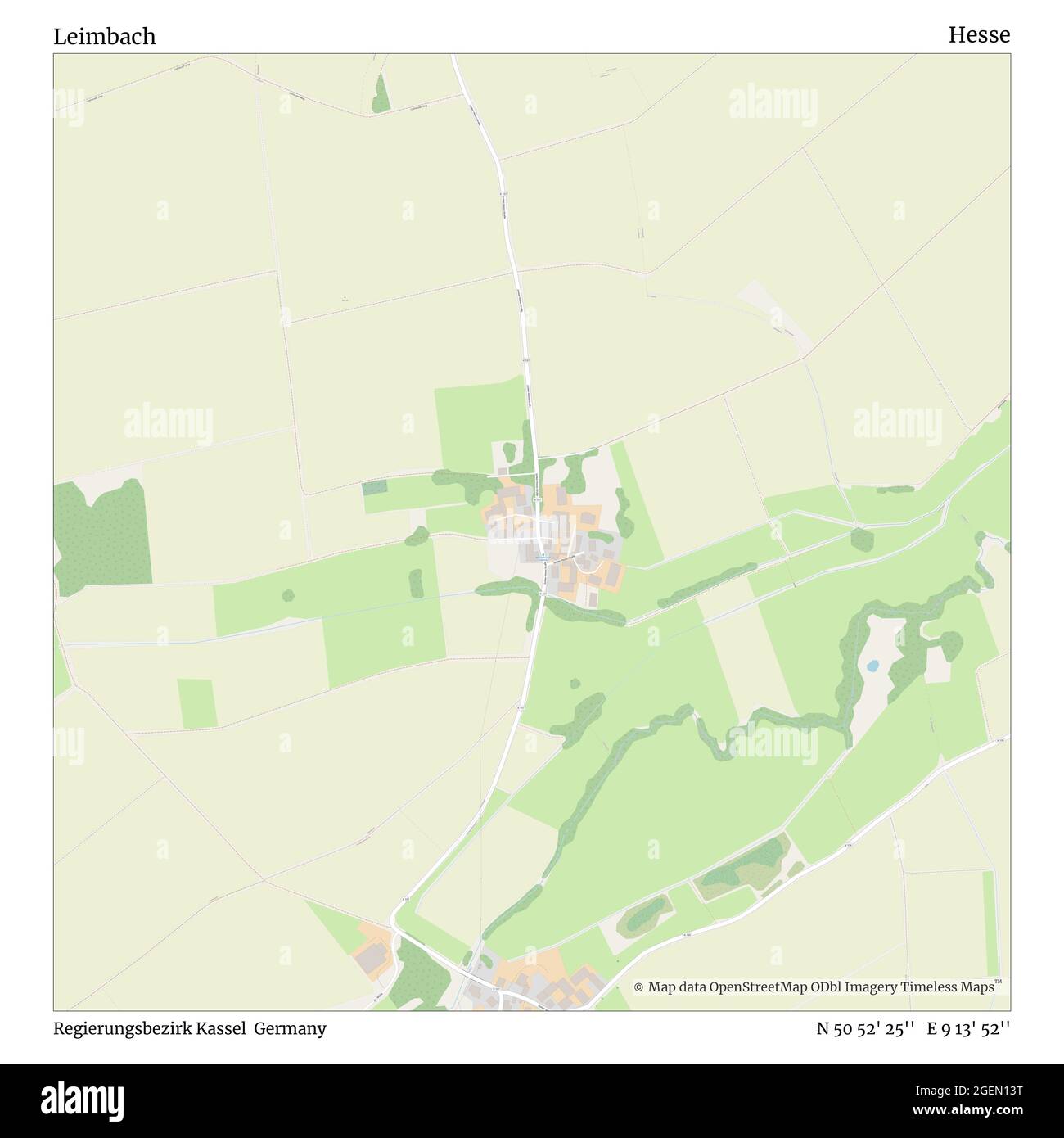Leimbach, Regierungsbezirk Kassel, Germany, Hesse, N 50 52' 25'', E 9 ...