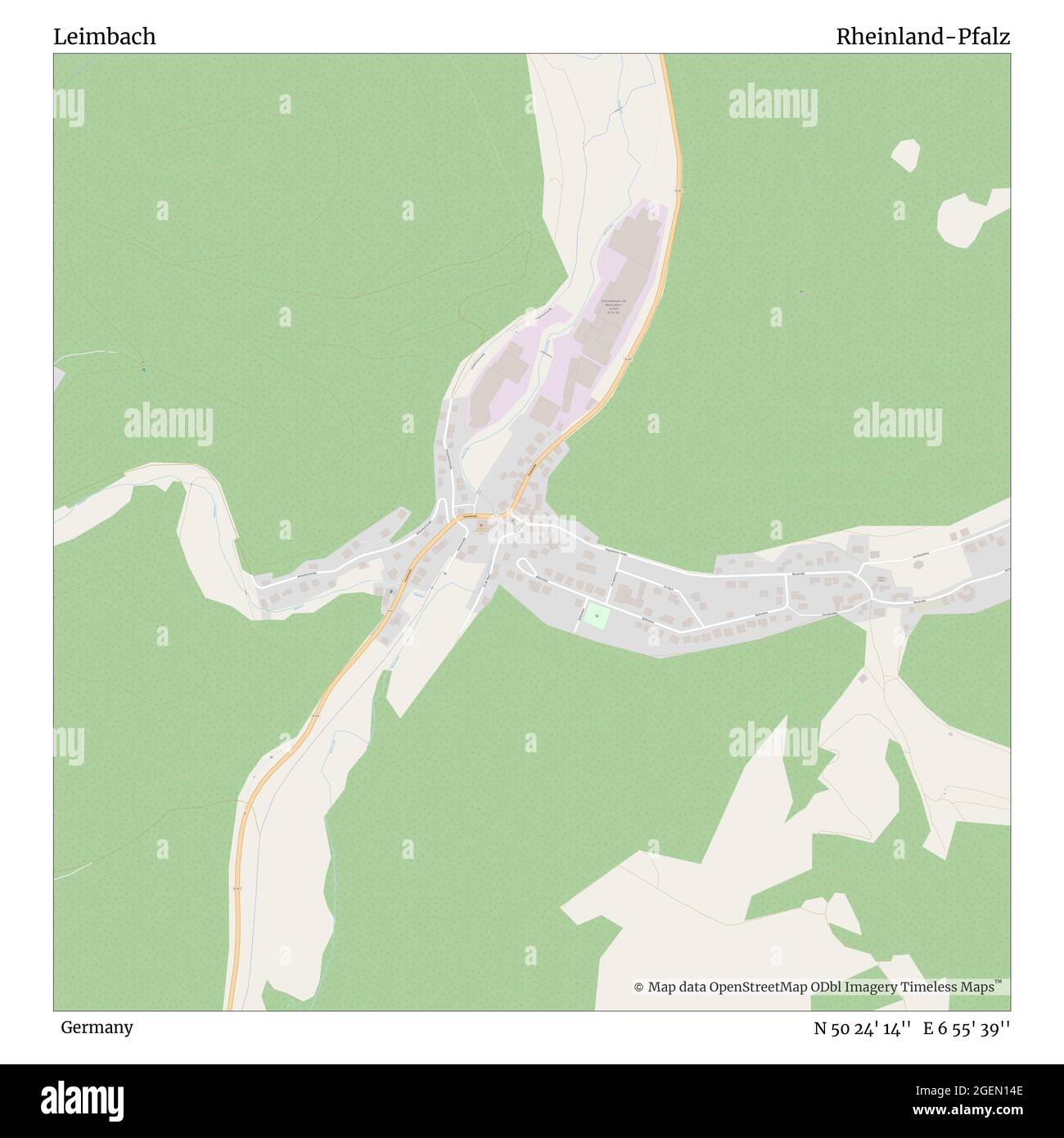 Leimbach, Germany, Rheinland-Pfalz, N 50 24' 14'', E 6 55' 39'', map ...